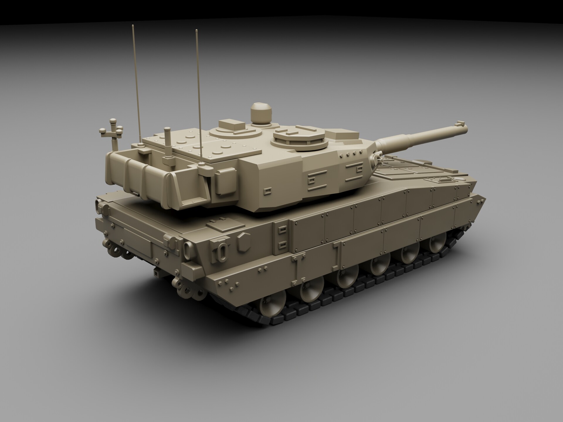 ArtStation - US Army MPF Light Tank 3d Model Project