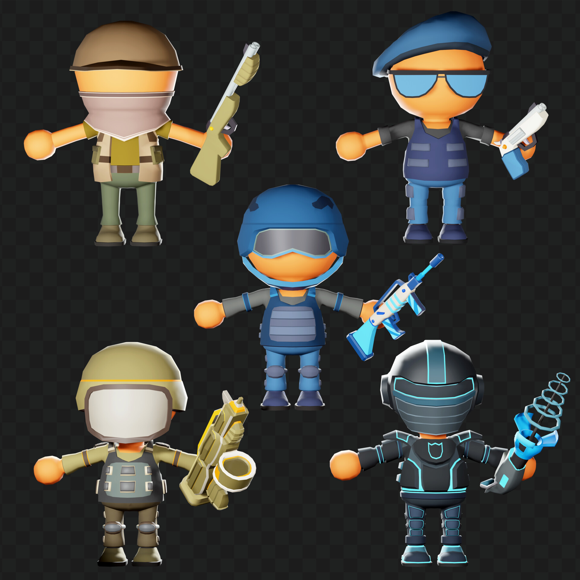 ArtStation - Soldier for Hypercasual - 2