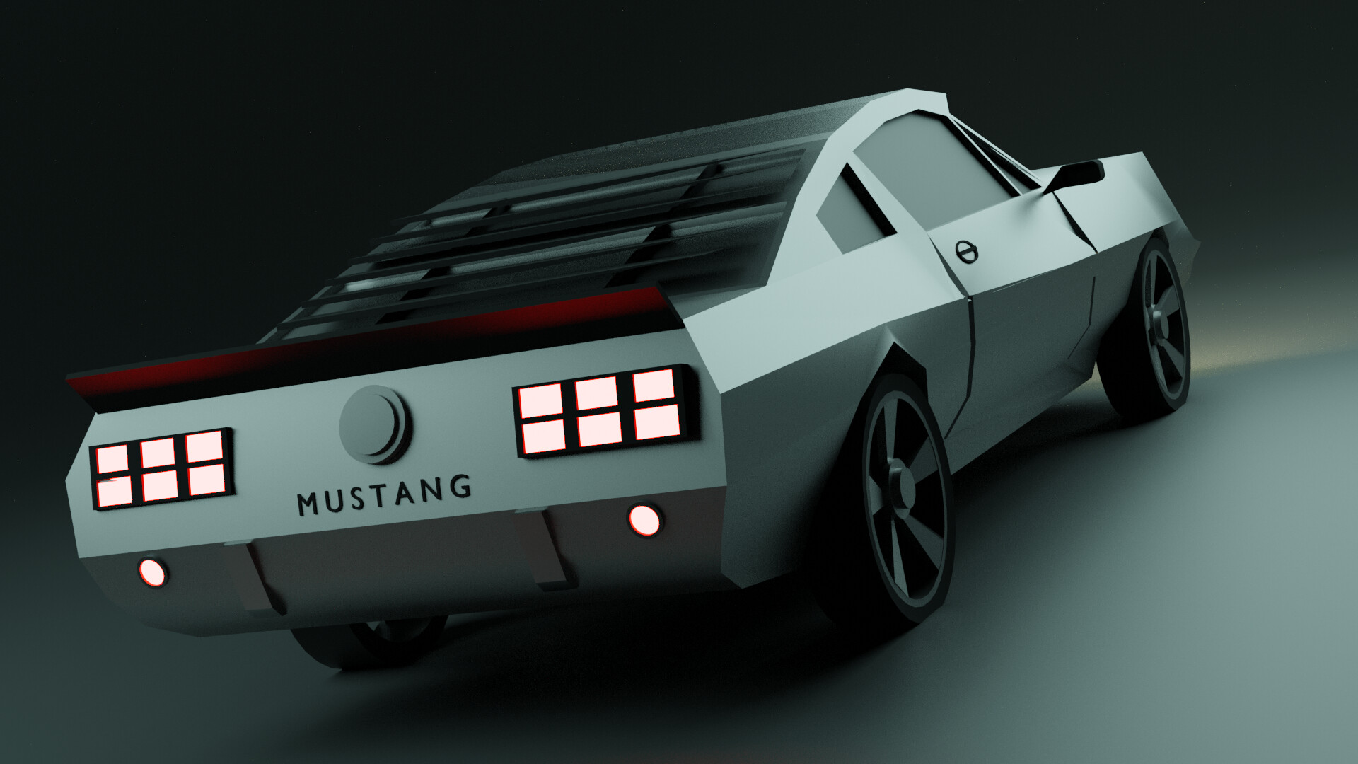 ArtStation - LowPoly Ford Mustang 1969