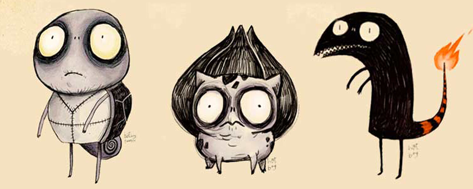 Tim Burton Drawings Pokemon