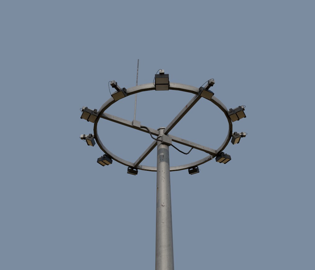 ArtStation - Flood Light Tower and Cameras