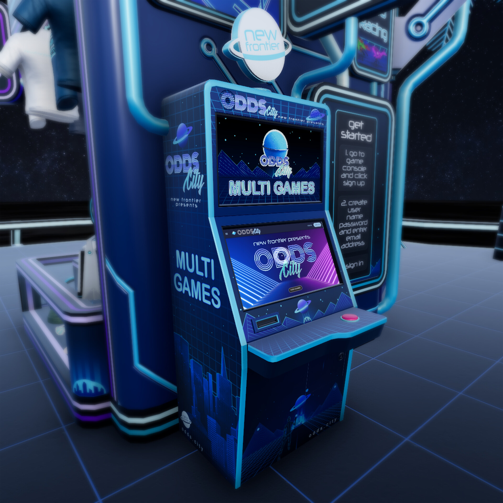 ArtStation - ODDS CITY console the start of an online NFT blockchain VR ...