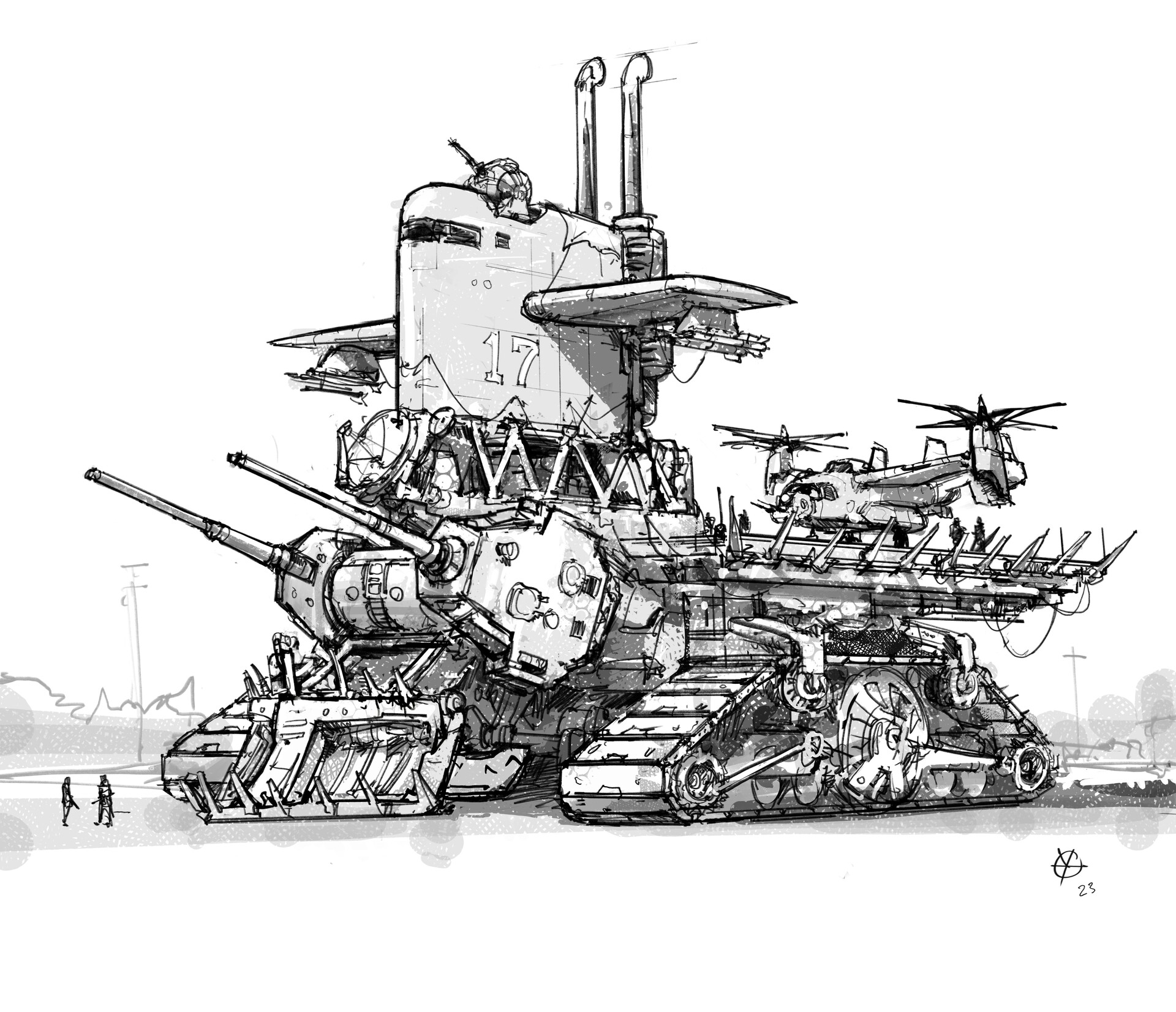 ArtStation - Land Battle Tank Mashup