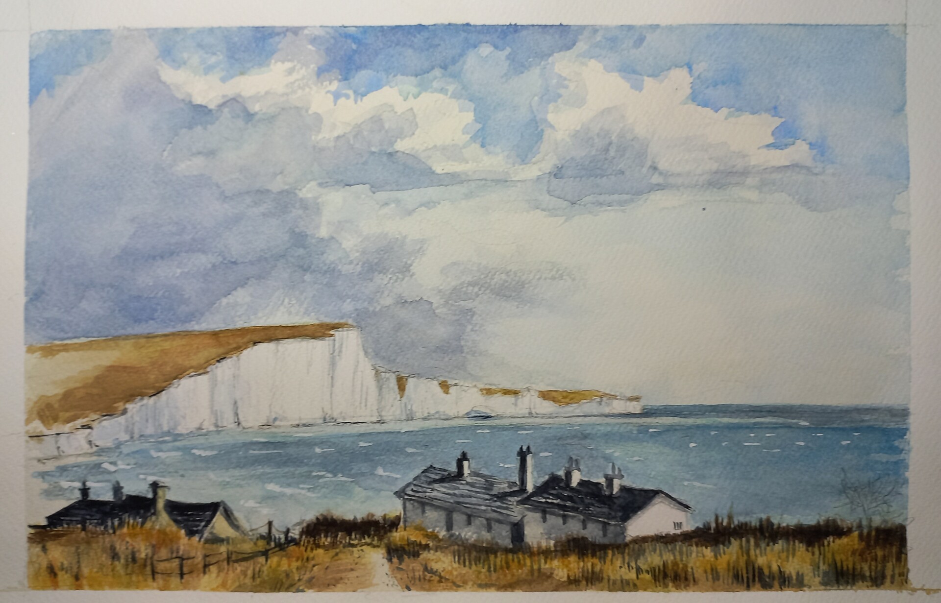 ArtStation - White Cliffs of Dover, England