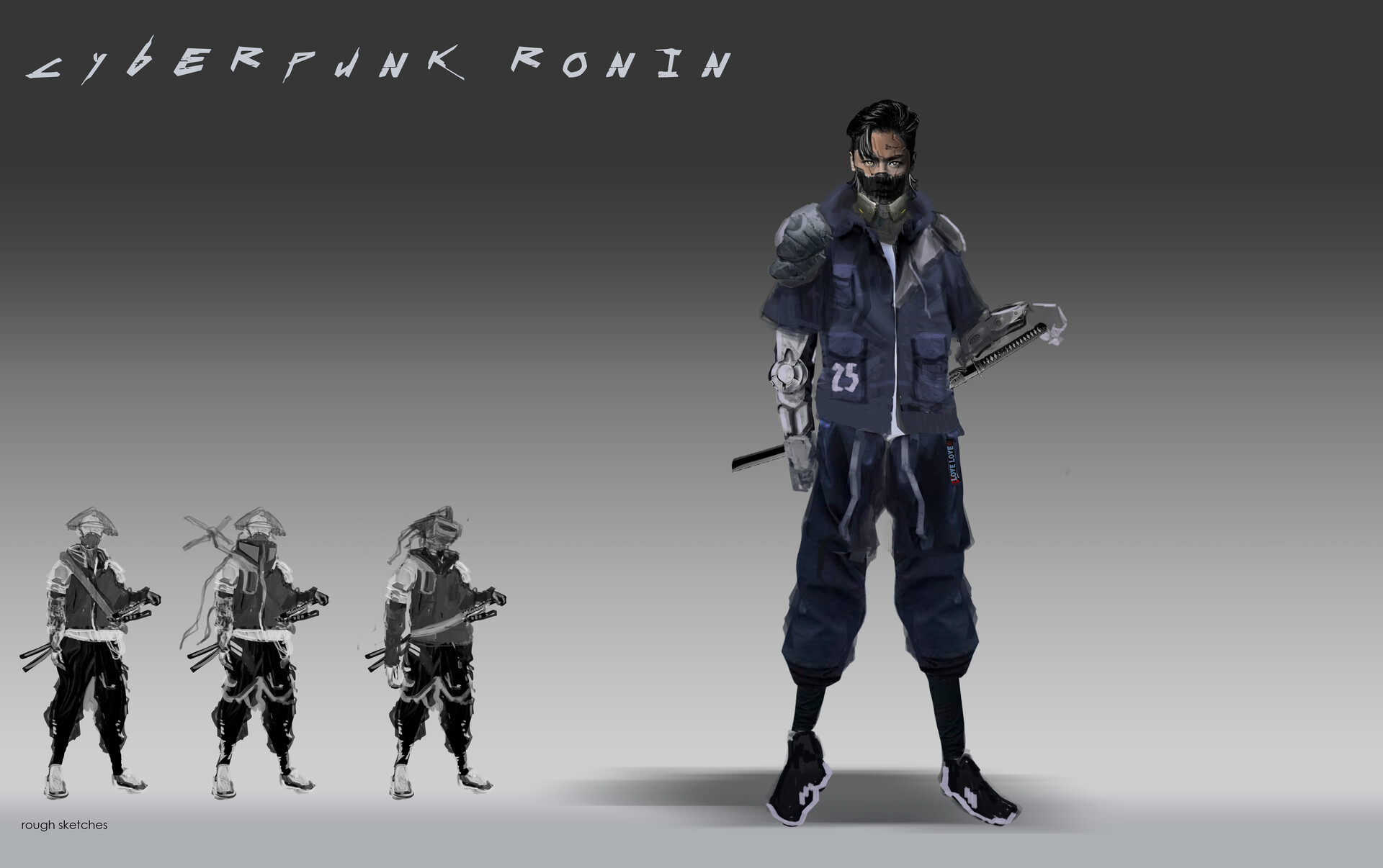 ArtStation - Cyberpunk Ronin - Concept Art