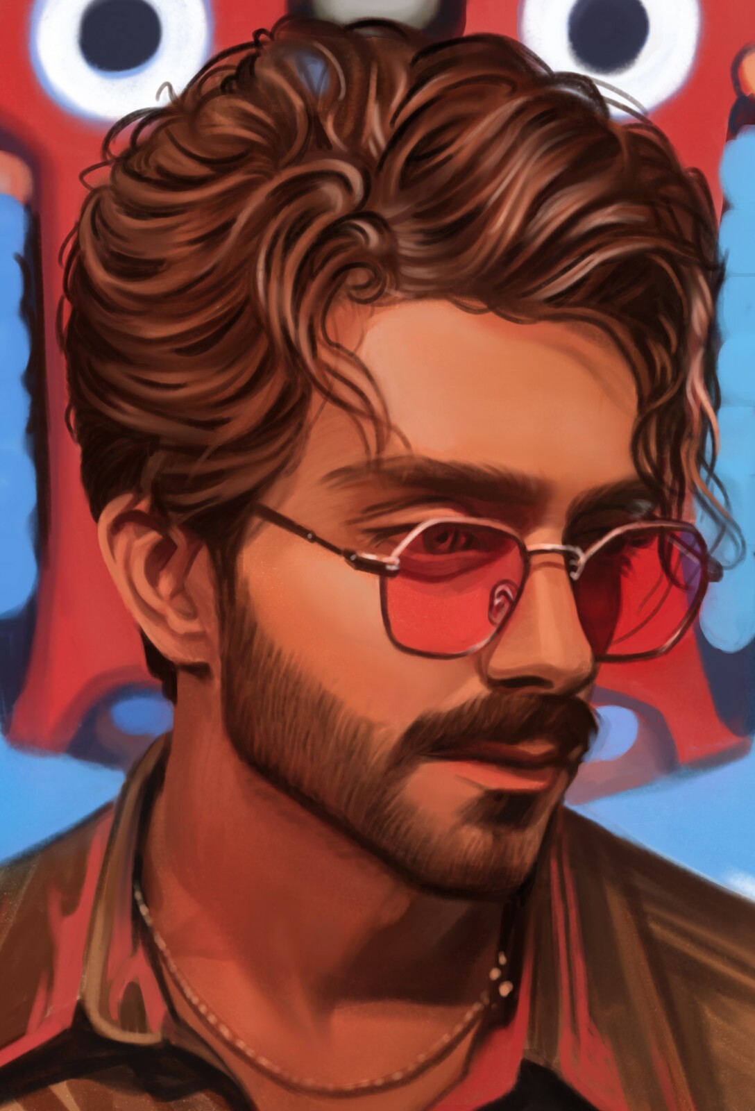 AliMFArtwork - Portrait :Digital painting on Photoshop-Man portrait #7