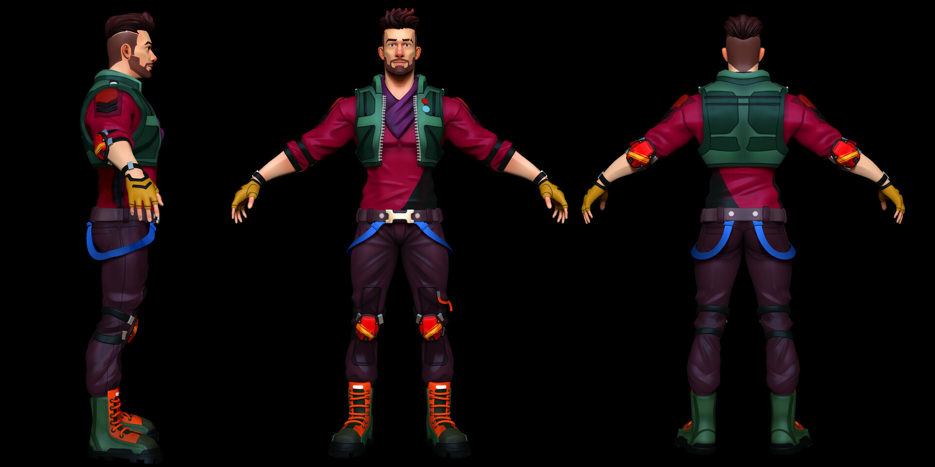 ArtStation - In-game stylized character concept