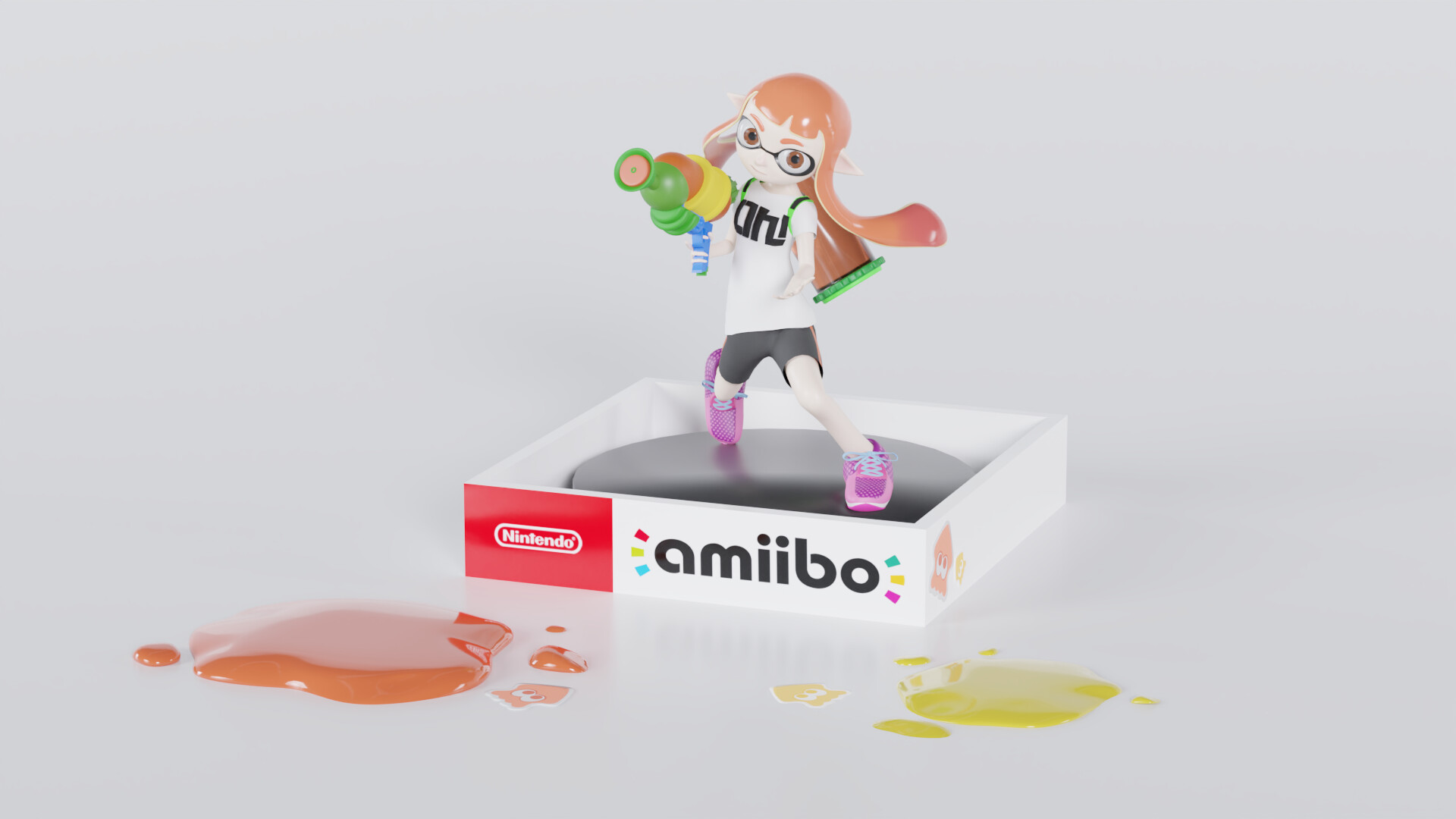 ArtStation - Inkling girl 3D modeling