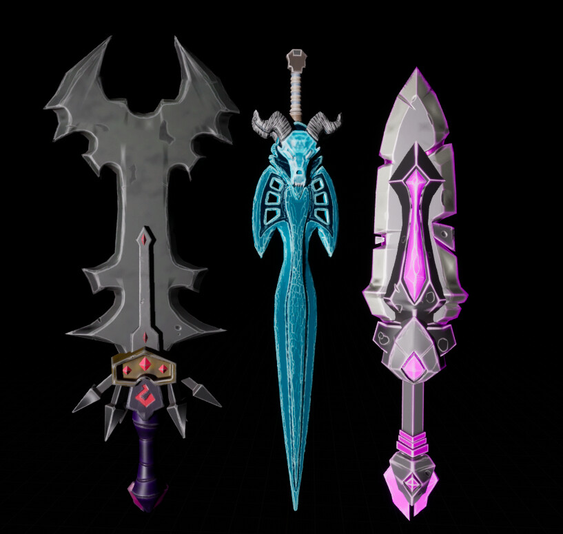ArtStation - Sword Set Stylized