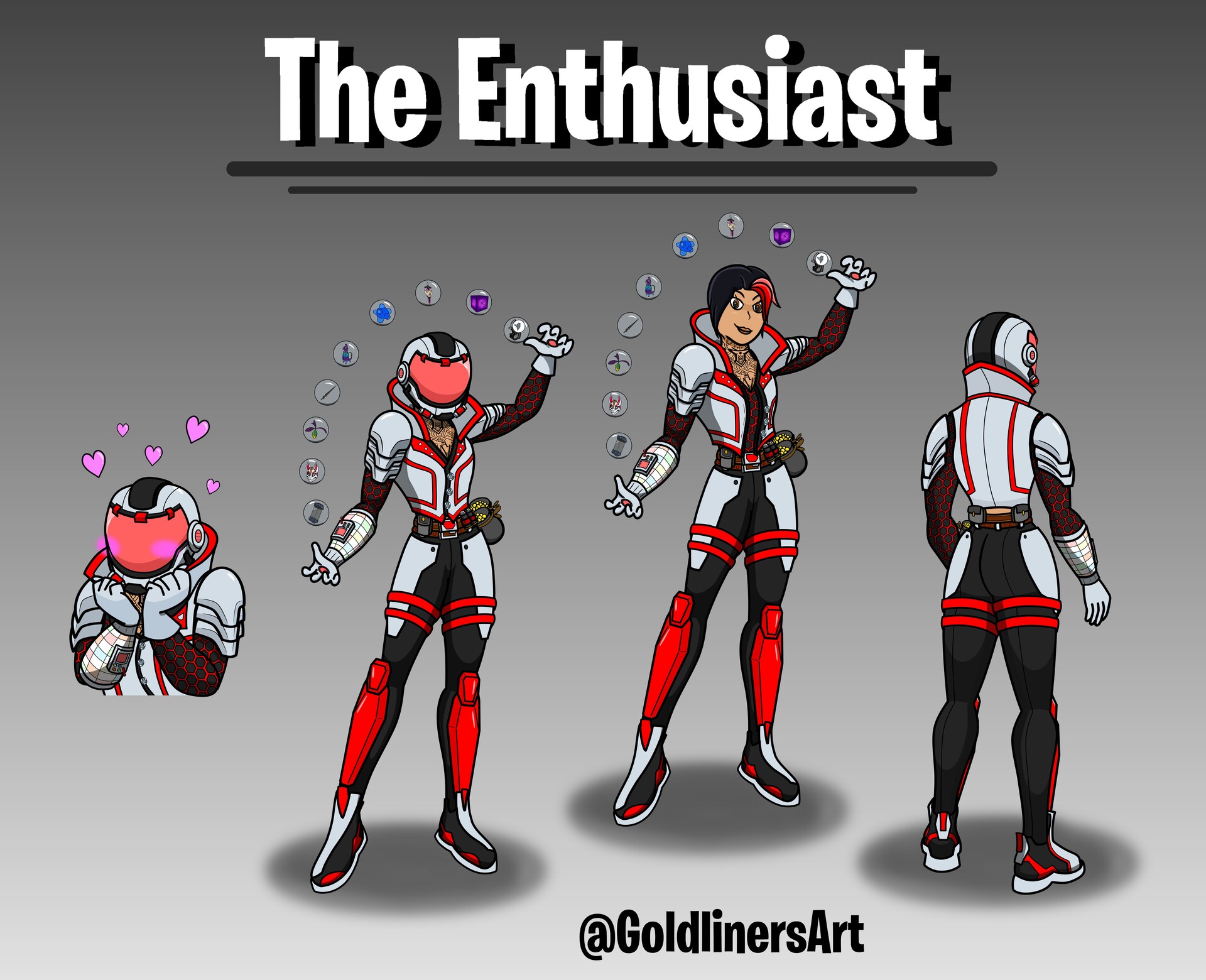 ArtStation - Fortnite Fan Art Skin Concept: The Enthusiast