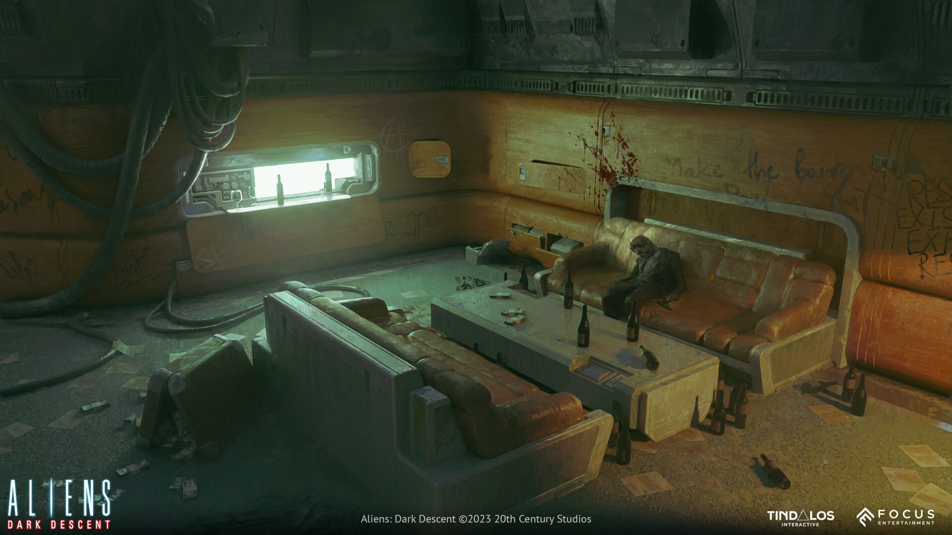 Sergey Kritskiy - Aliens: Dark Descent. Key Arts