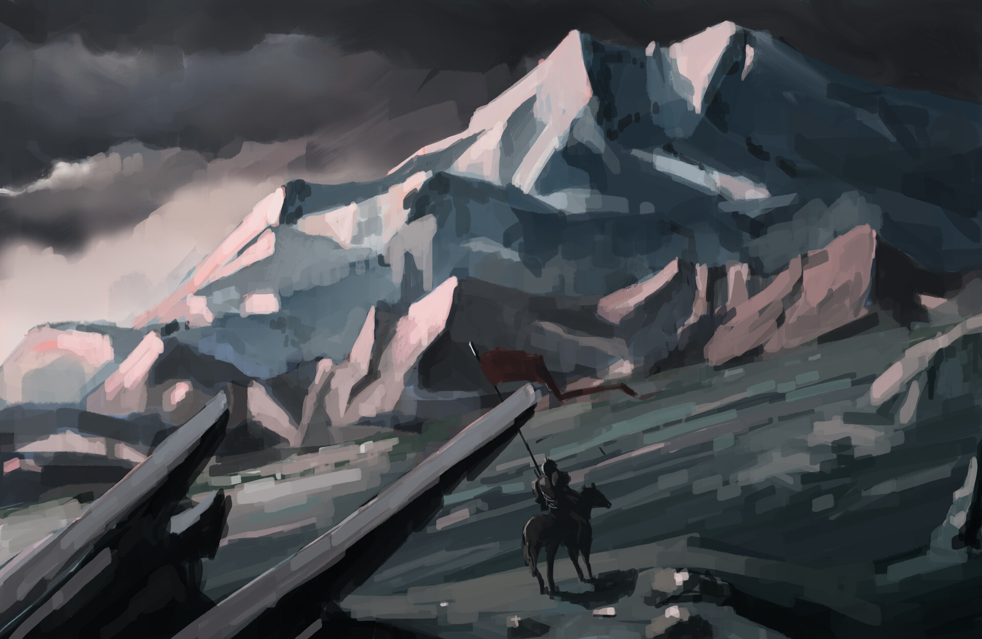 ArtStation - a lonely warrior