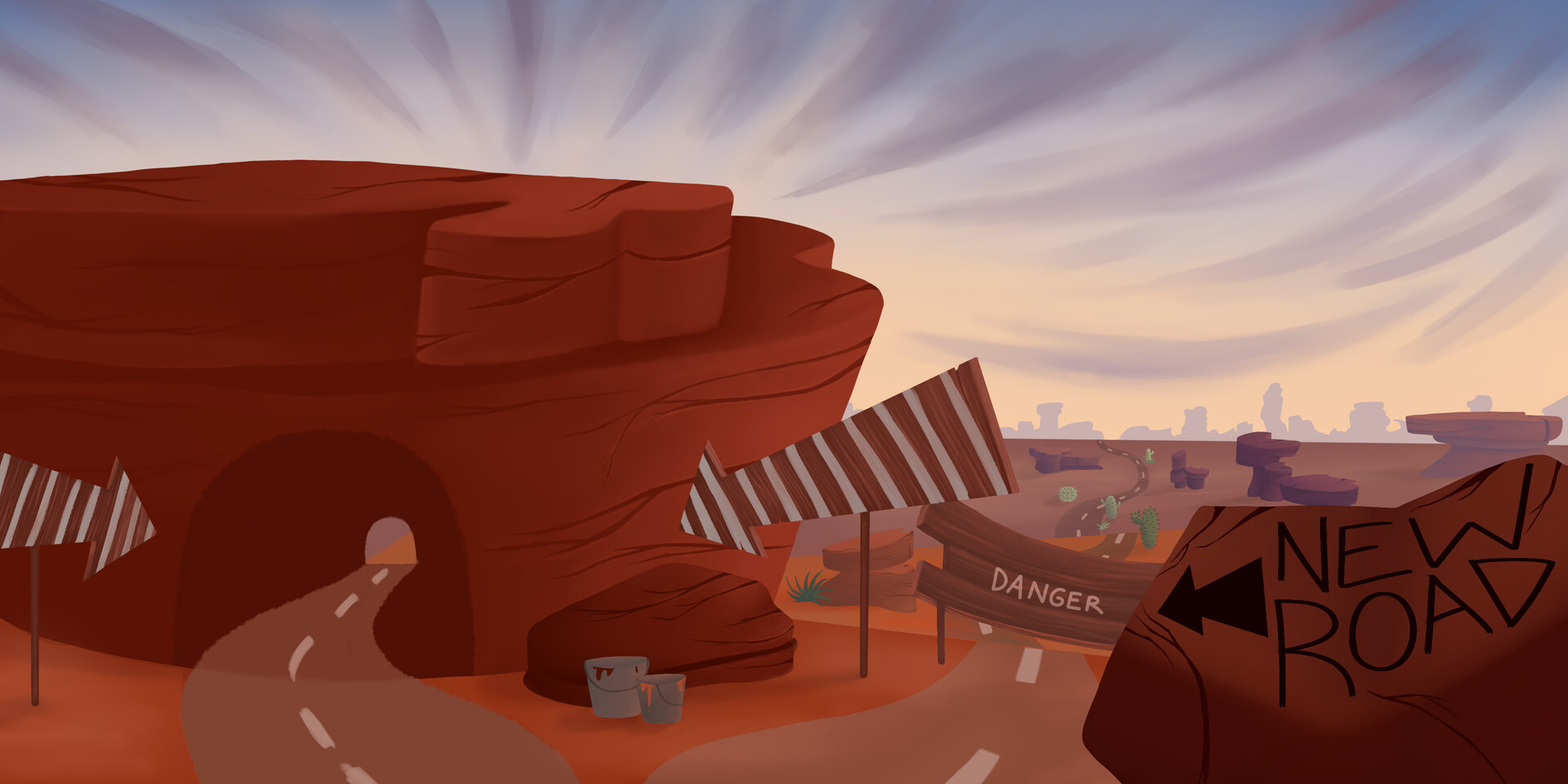 road runner desert background