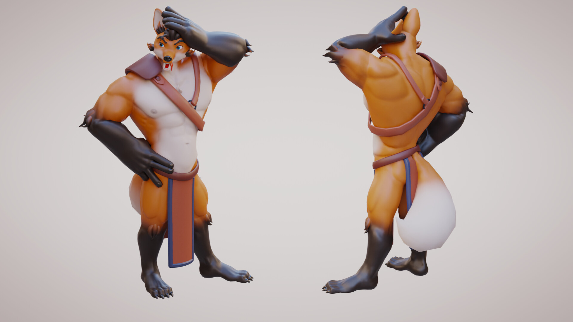 ArtStation - Anthropomorphic Maned Wolf