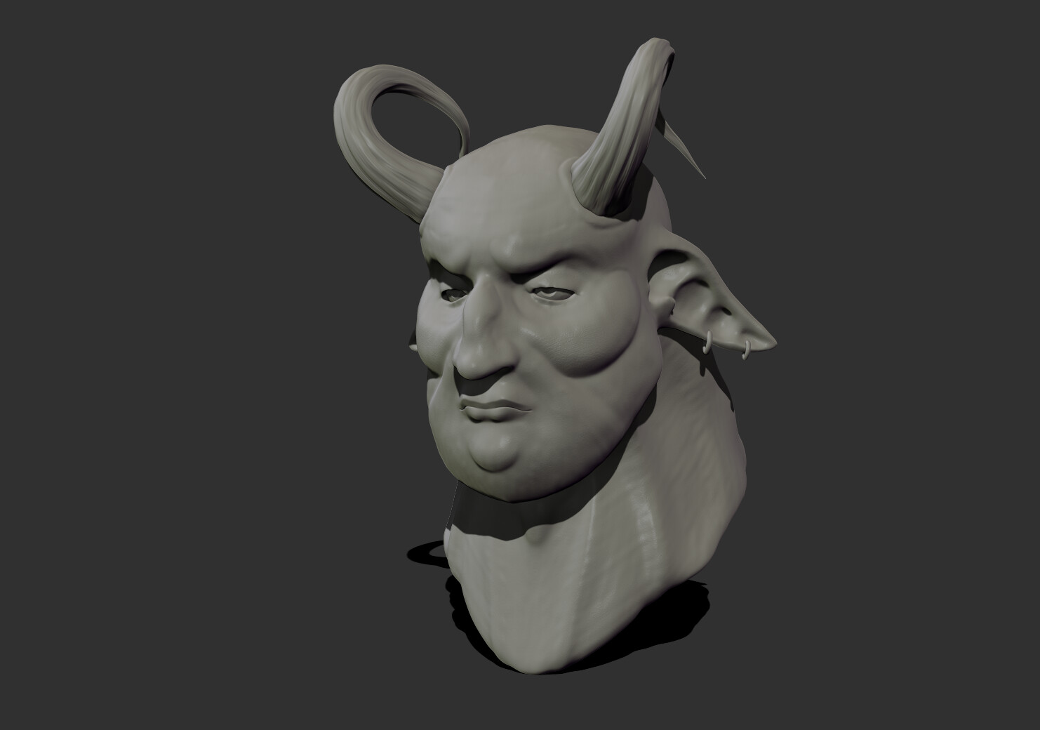 ArtStation - Demon's head sculpt