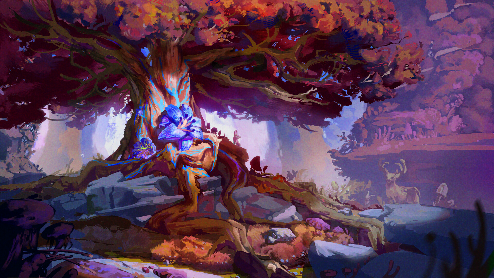 ArtStation - Red forest