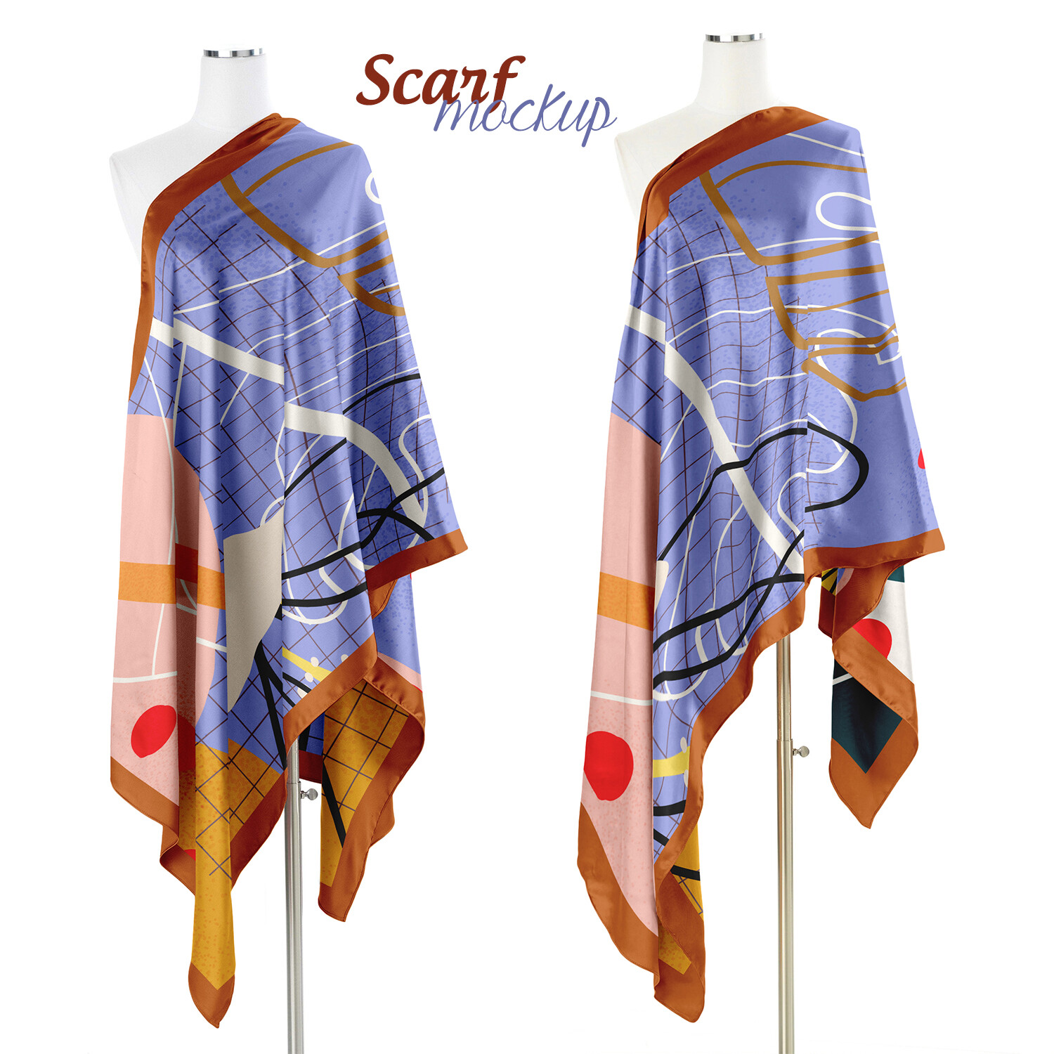 ArtStation - Scarf On Mannequin Mockup V.2