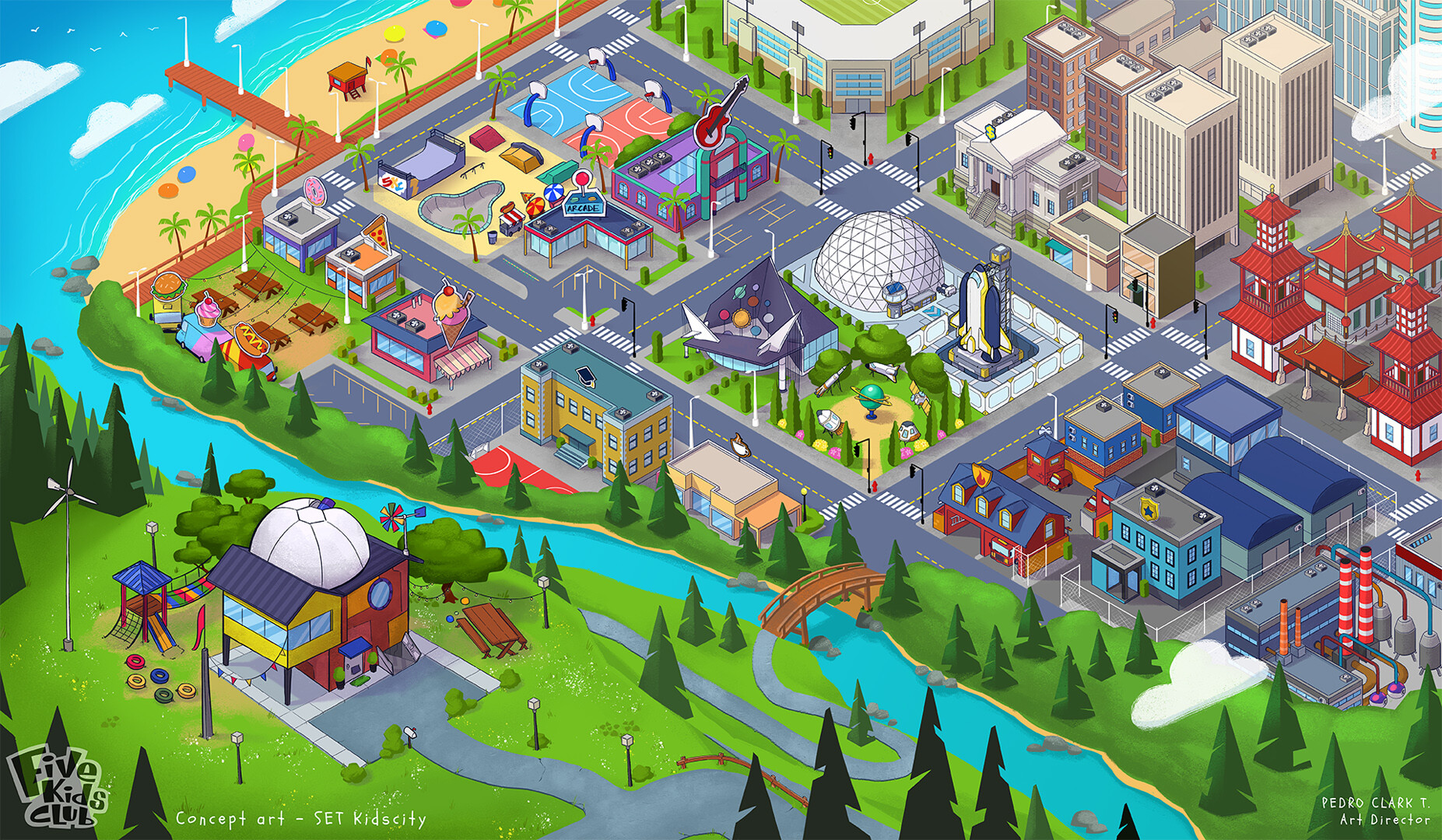 ArtStation - City map artwork development