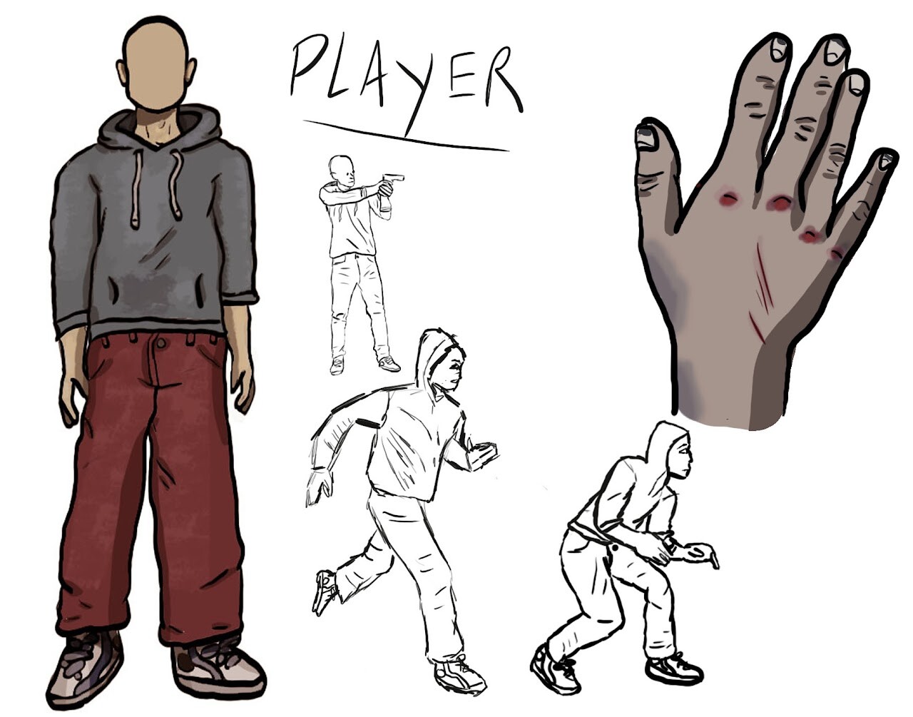 ArtStation - Main Character concept art and model (Game project 2022)