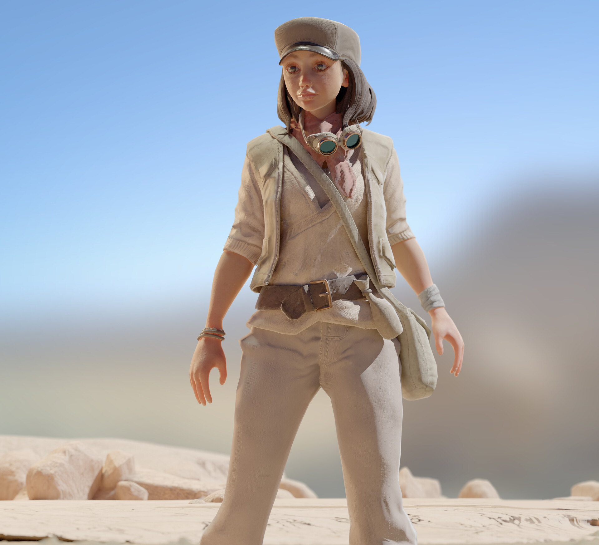 ArtStation - Female hero - stylised