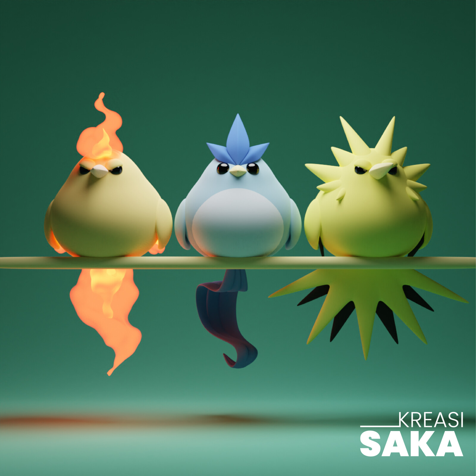 Saka Thani - Pokemon : Legendary Bird Trio