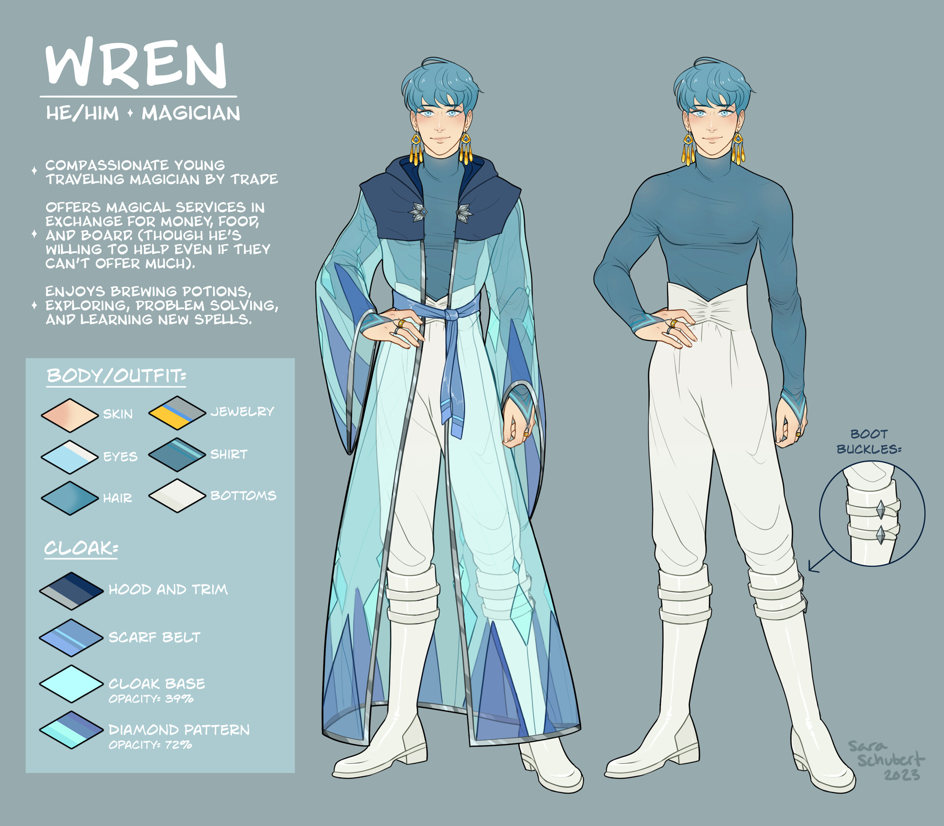 ArtStation - Wren Character Ref and Concept Sketches