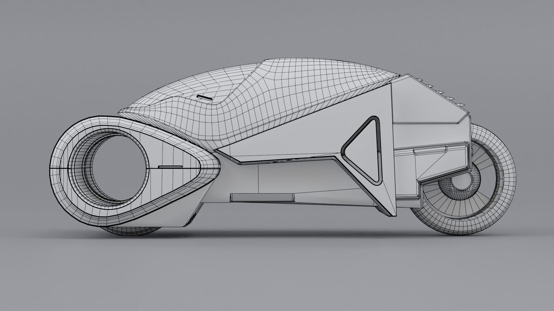 how to draw tron light cycle