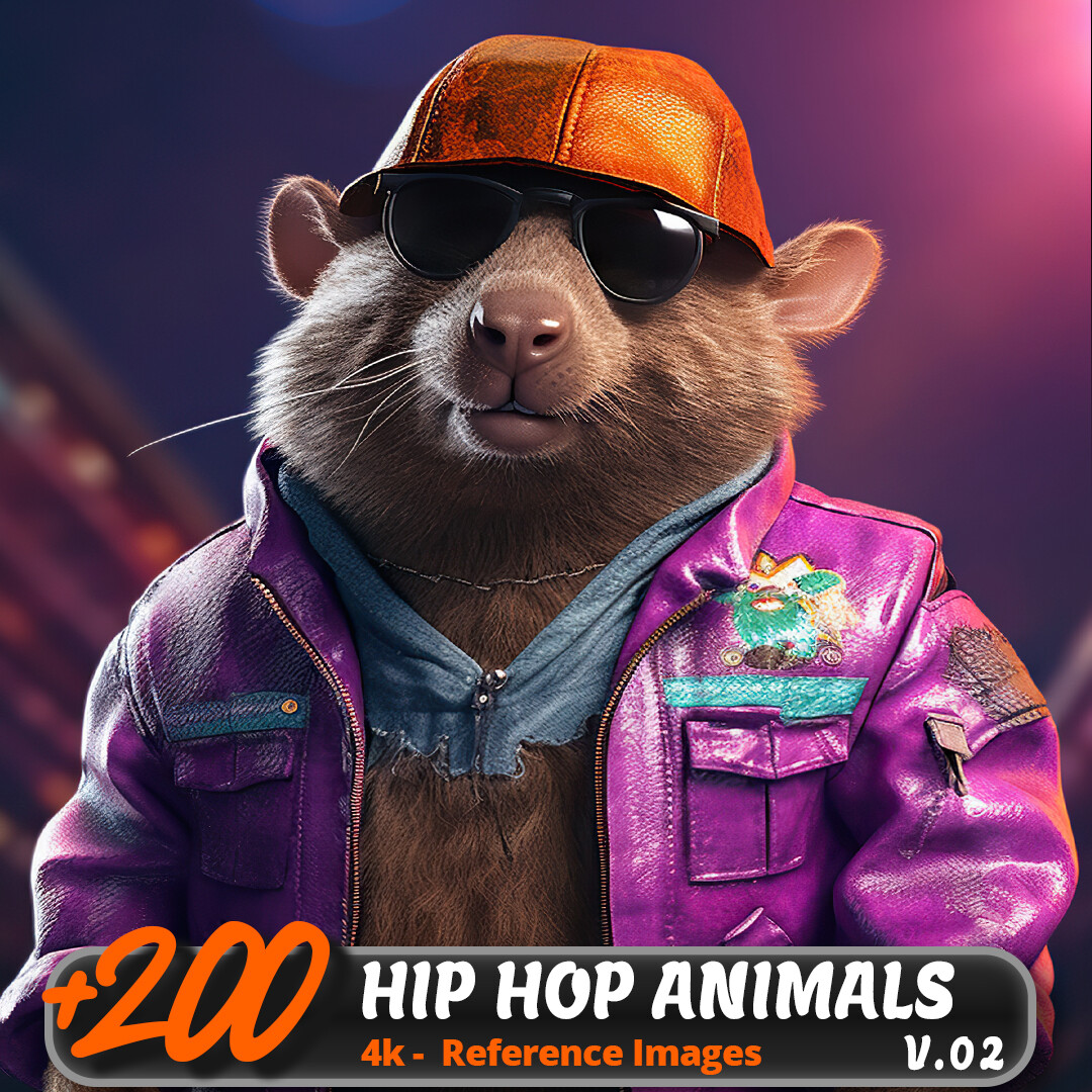 ArtStation - HIP HOP ANIMAL VOL.02/ 4K/ Reference Image
