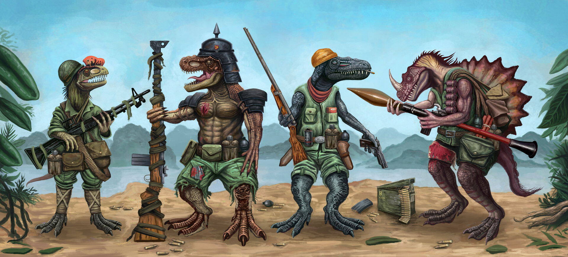 ArtStation - Dinosaur Mercenaries