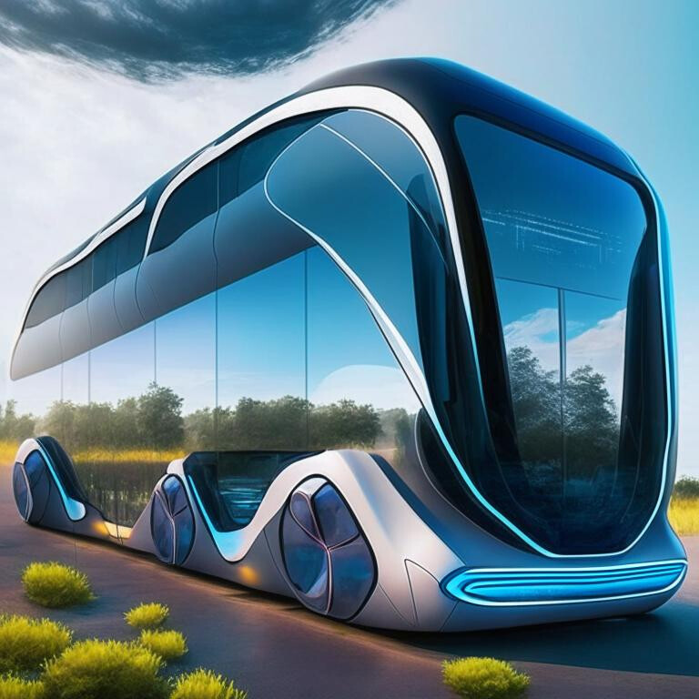 ArtStation - Futuristic bus