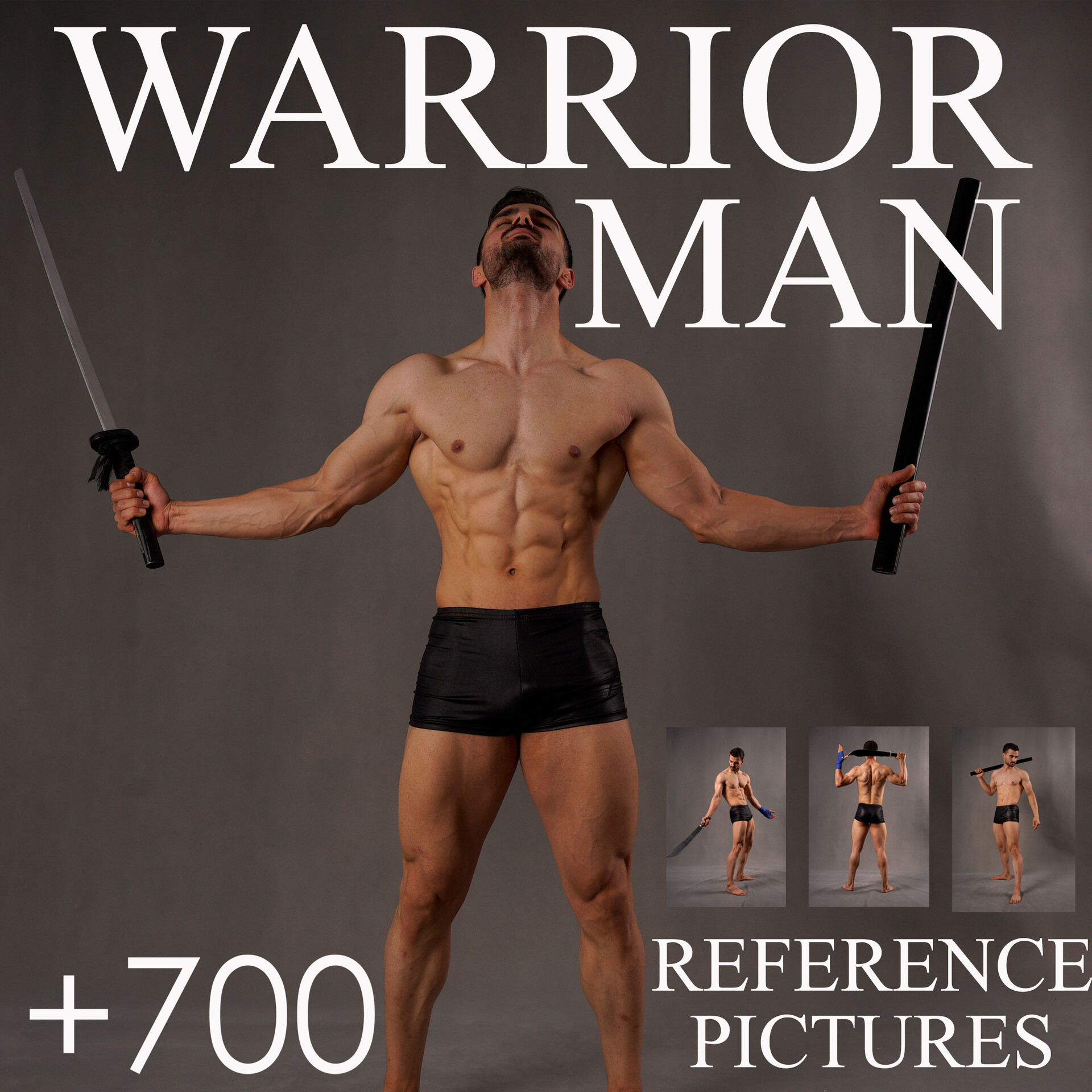 ArtStation - 700+ Warrior Man photo refpack