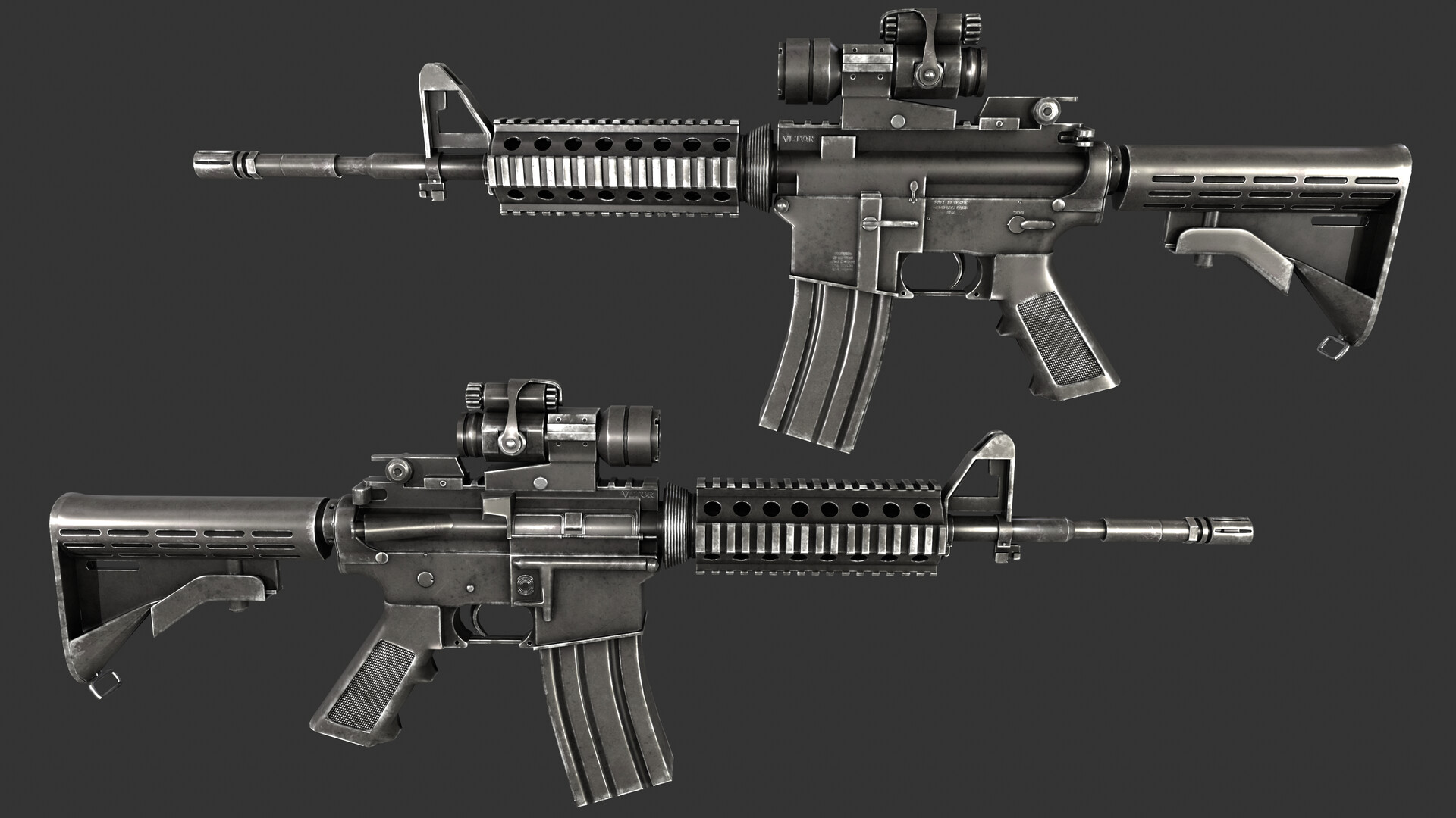 ArtStation - M4A1_Assault_Rifle