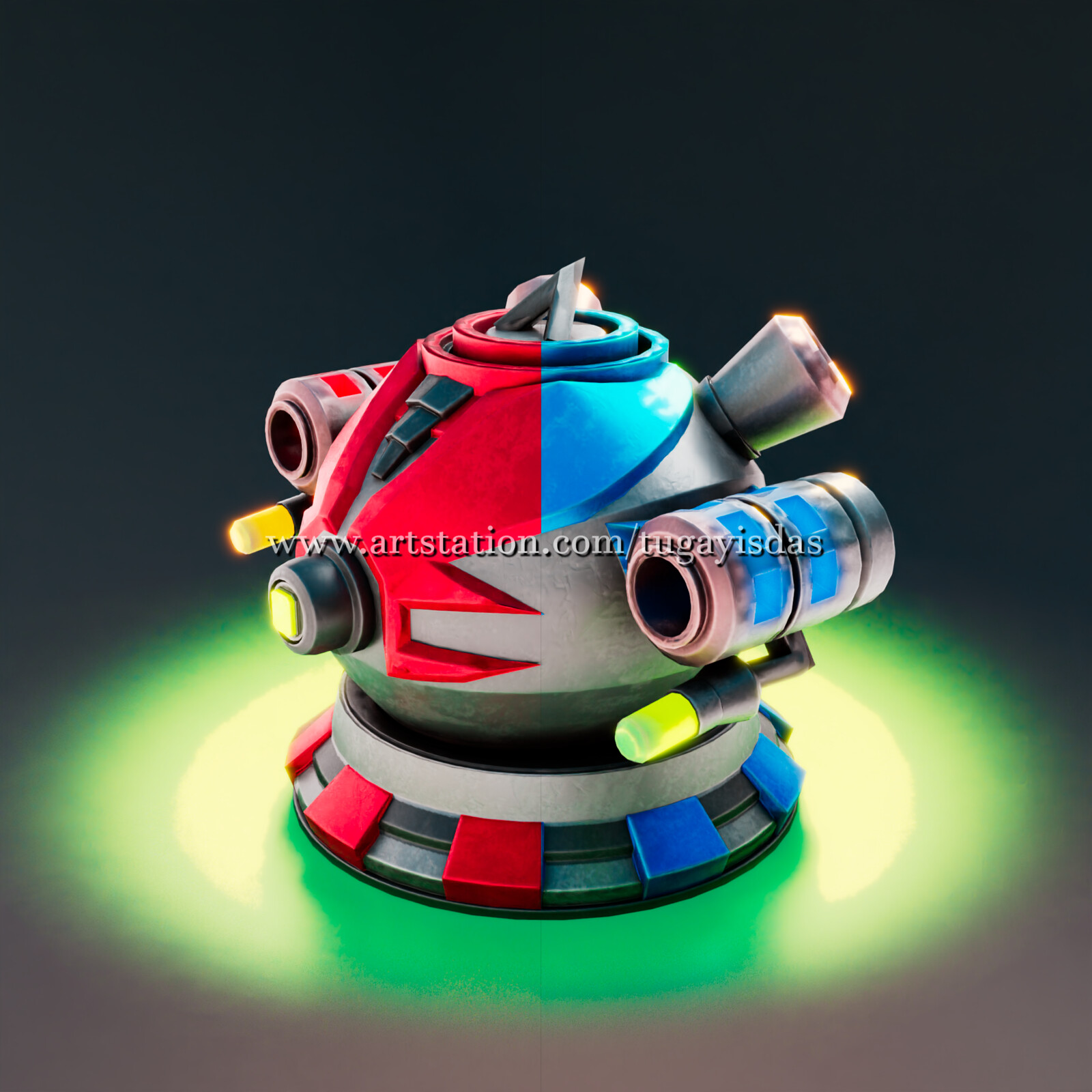 Yavuz Tugay Isdas - Cannon/Flame Towers and Cannon Base