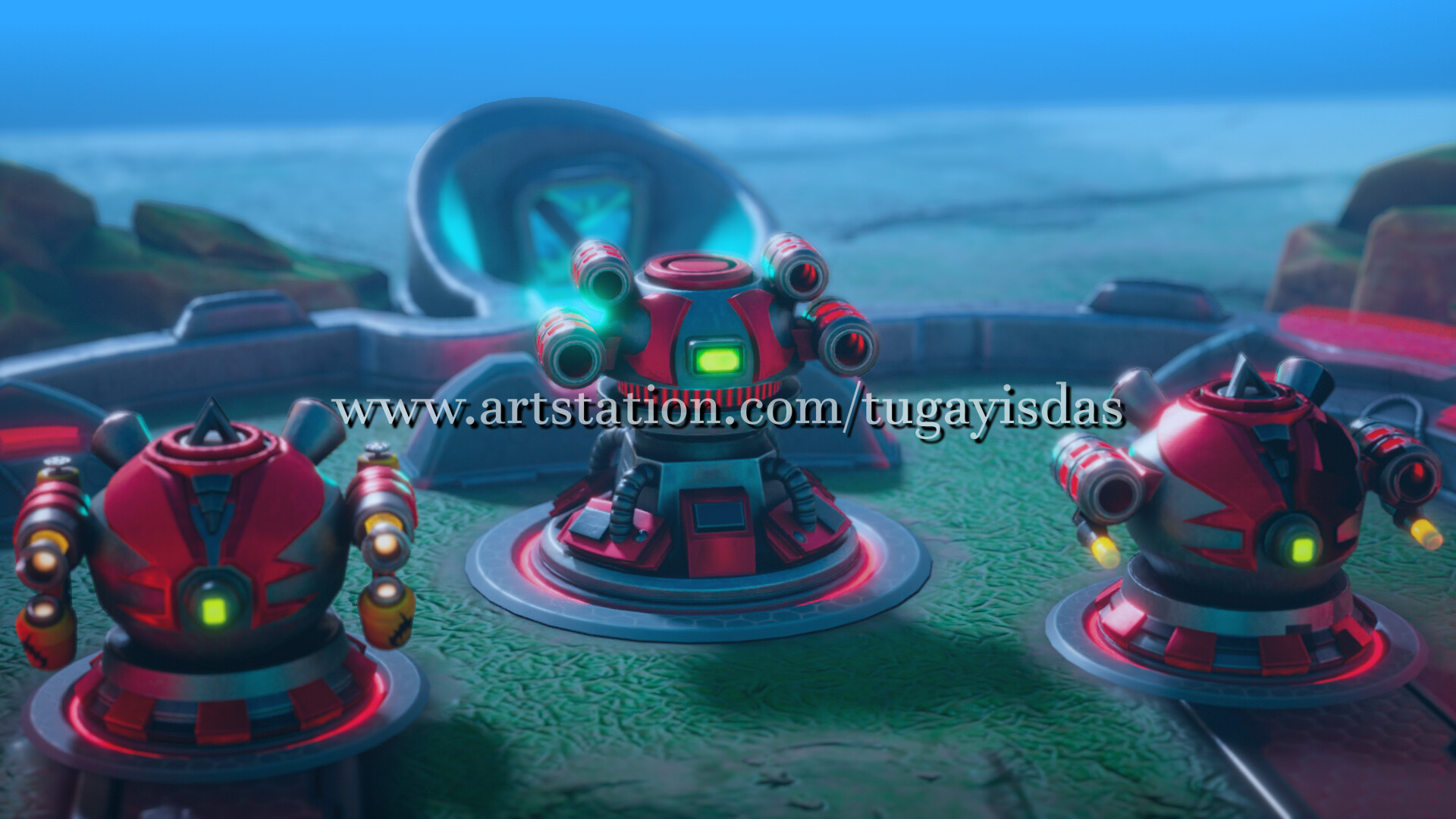 Yavuz Tugay Isdas - Cannon/Flame Towers and Cannon Base