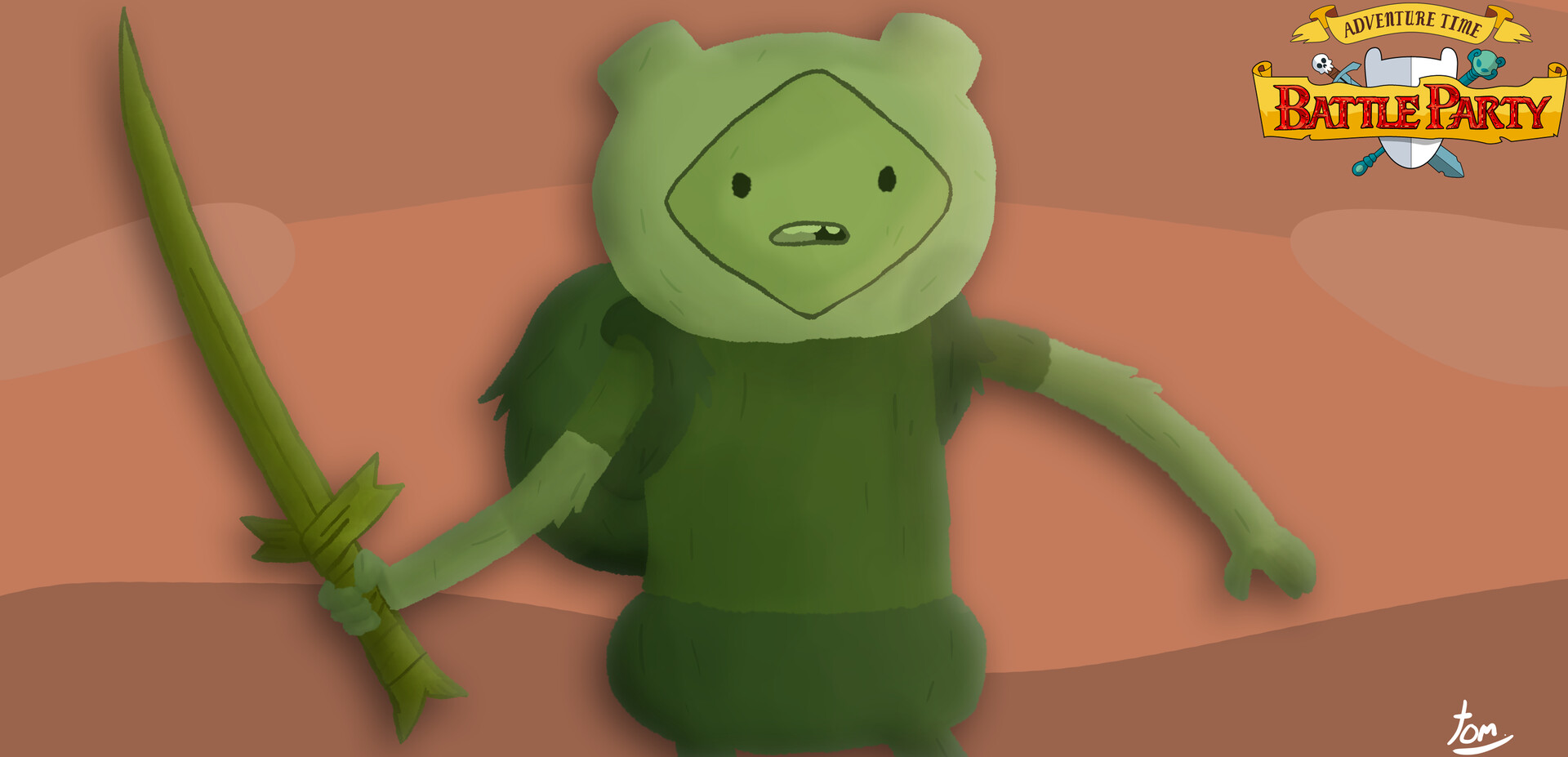 ArtStation - Fern Concept Fan Art - Adventure Time Battle Party