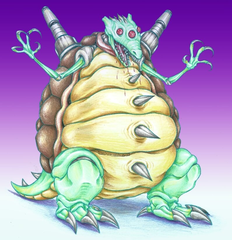 ArtStation - Blastoise x Kraid mashup