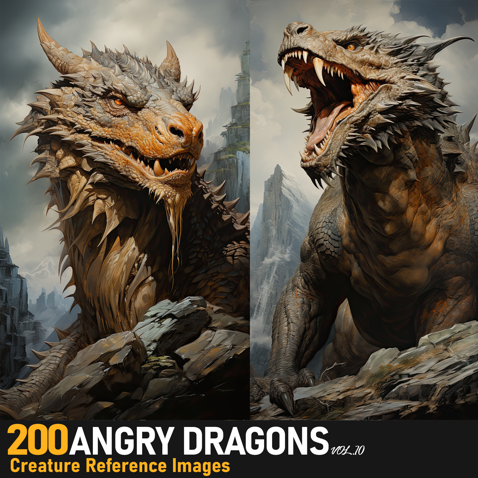 ArtStation - Angry Dragon VOL.10|4K Reference Images