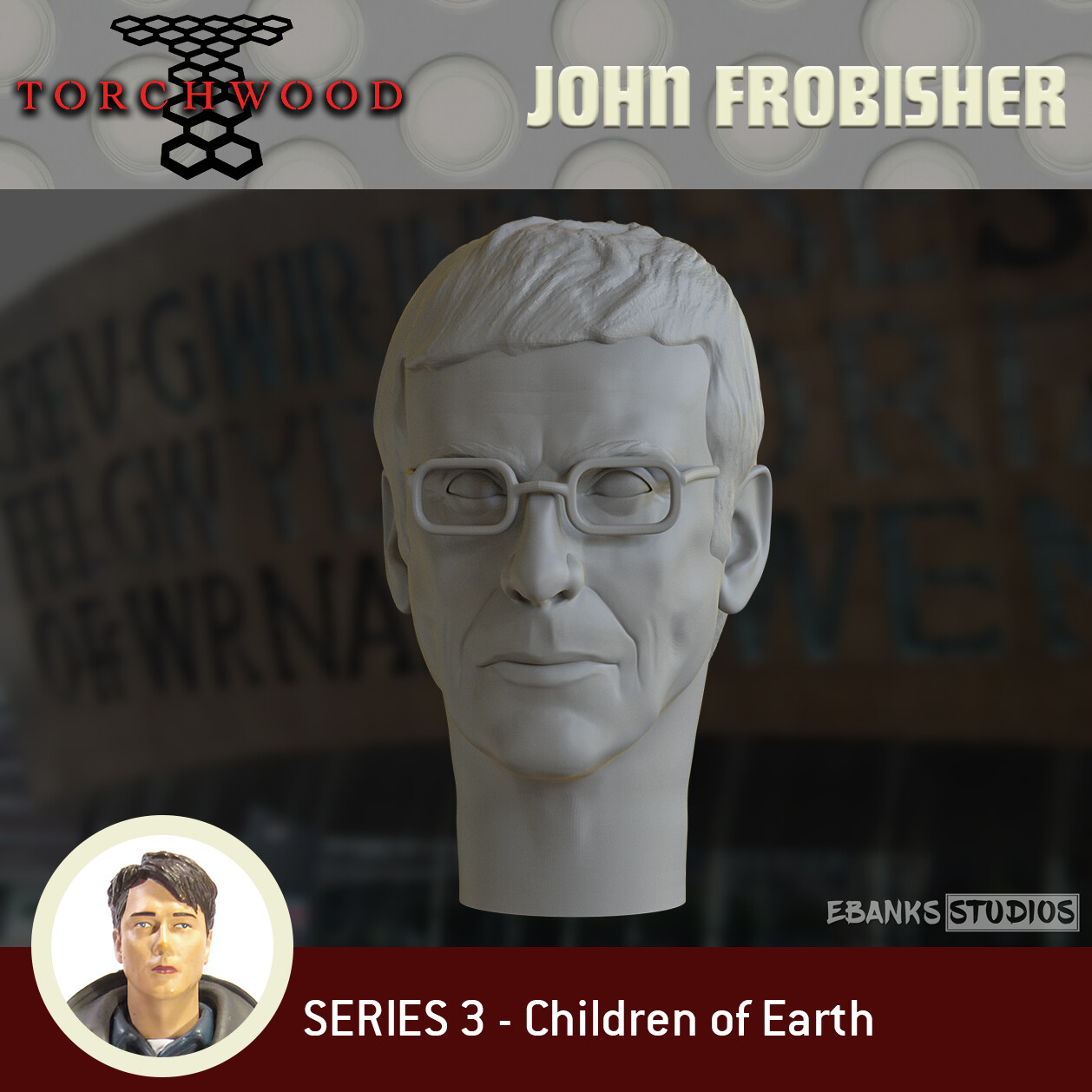 ArtStation - John Frobisher - Custom Doctor Who Figure Head