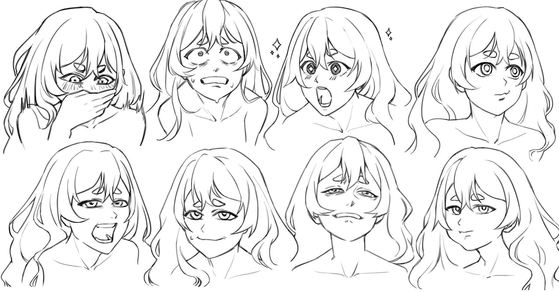 Worried Anime Expression