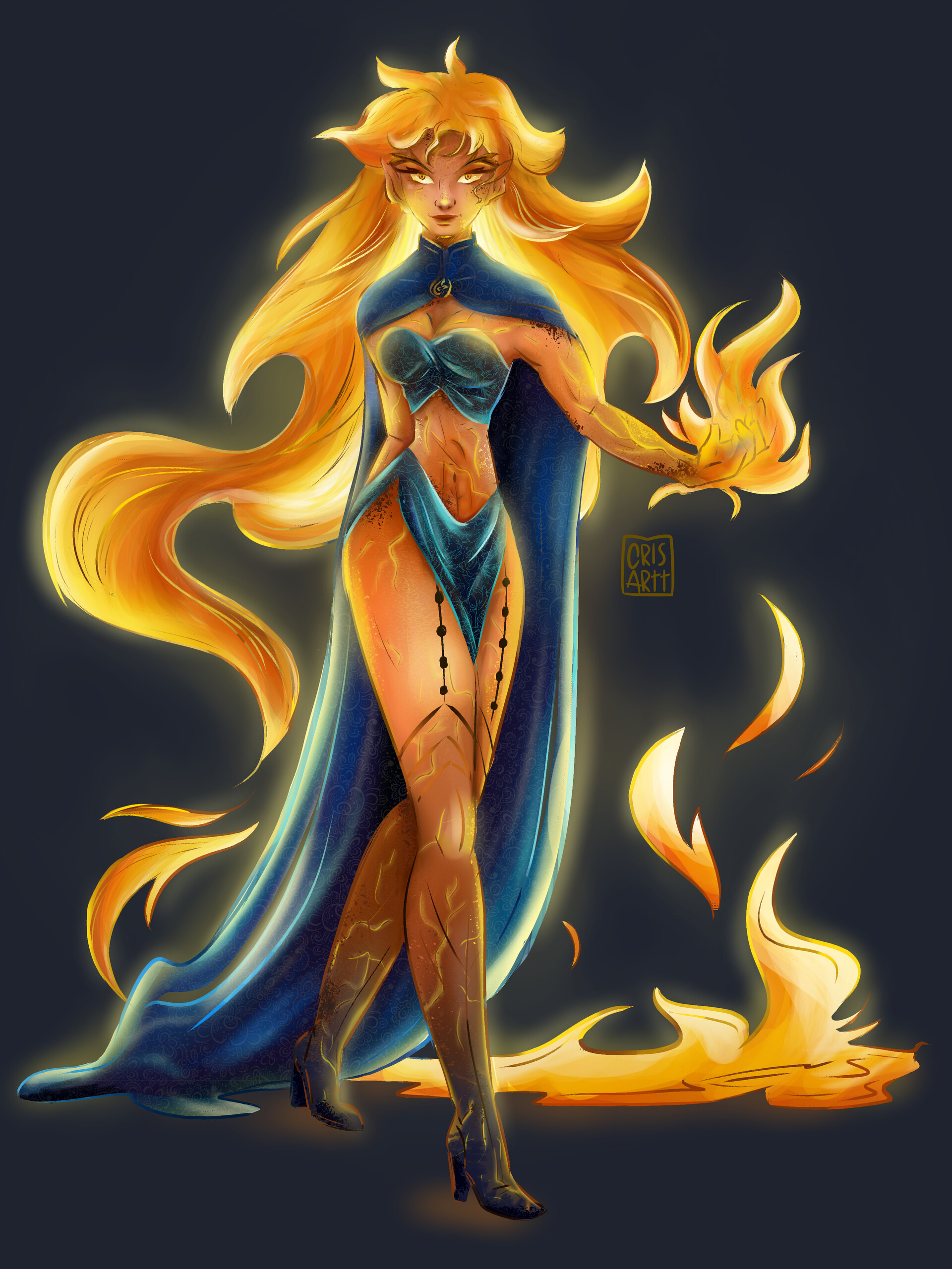 ArtStation - Ember Diosa del fuego