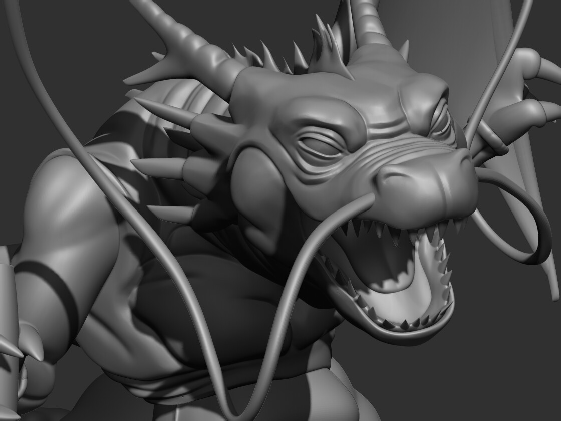 ArtStation - Dragon Ball GT Black Smoke Dragon 3d model