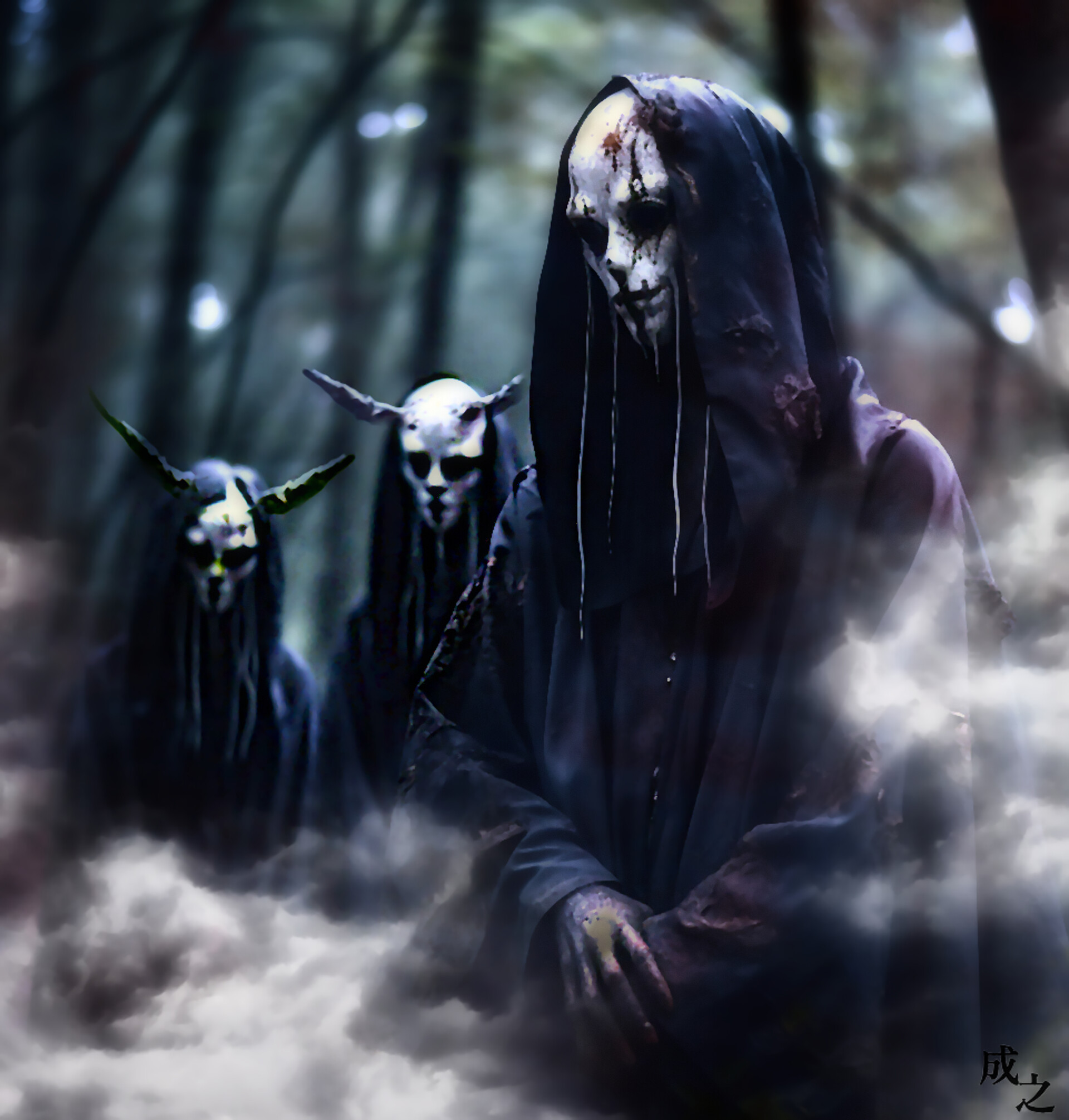 ArtStation - EN-no-Ozunu ( Japanese holy man who used two Oni )