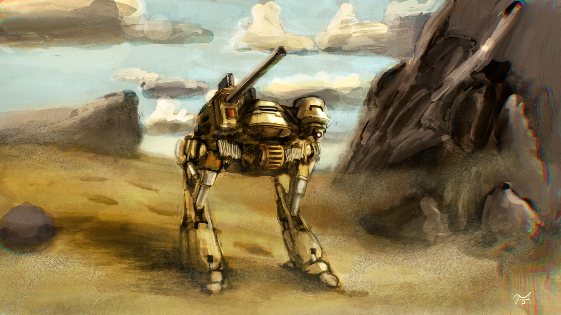 ArtStation - Desert Mech