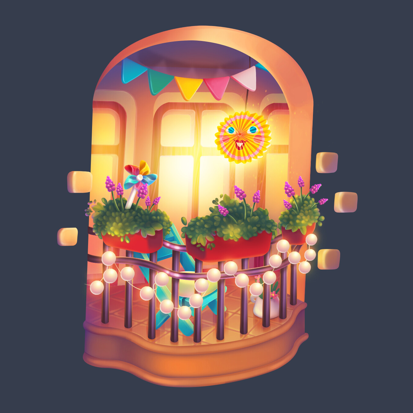 ArtStation - Balconies 02 - Prop Design