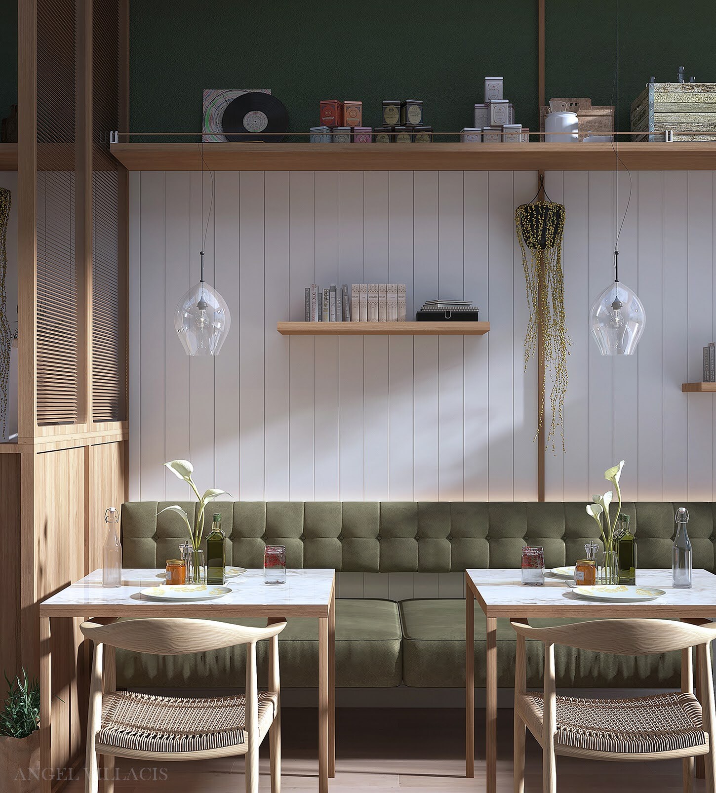 ArtStation - Restaurant Lifestyle - interior design