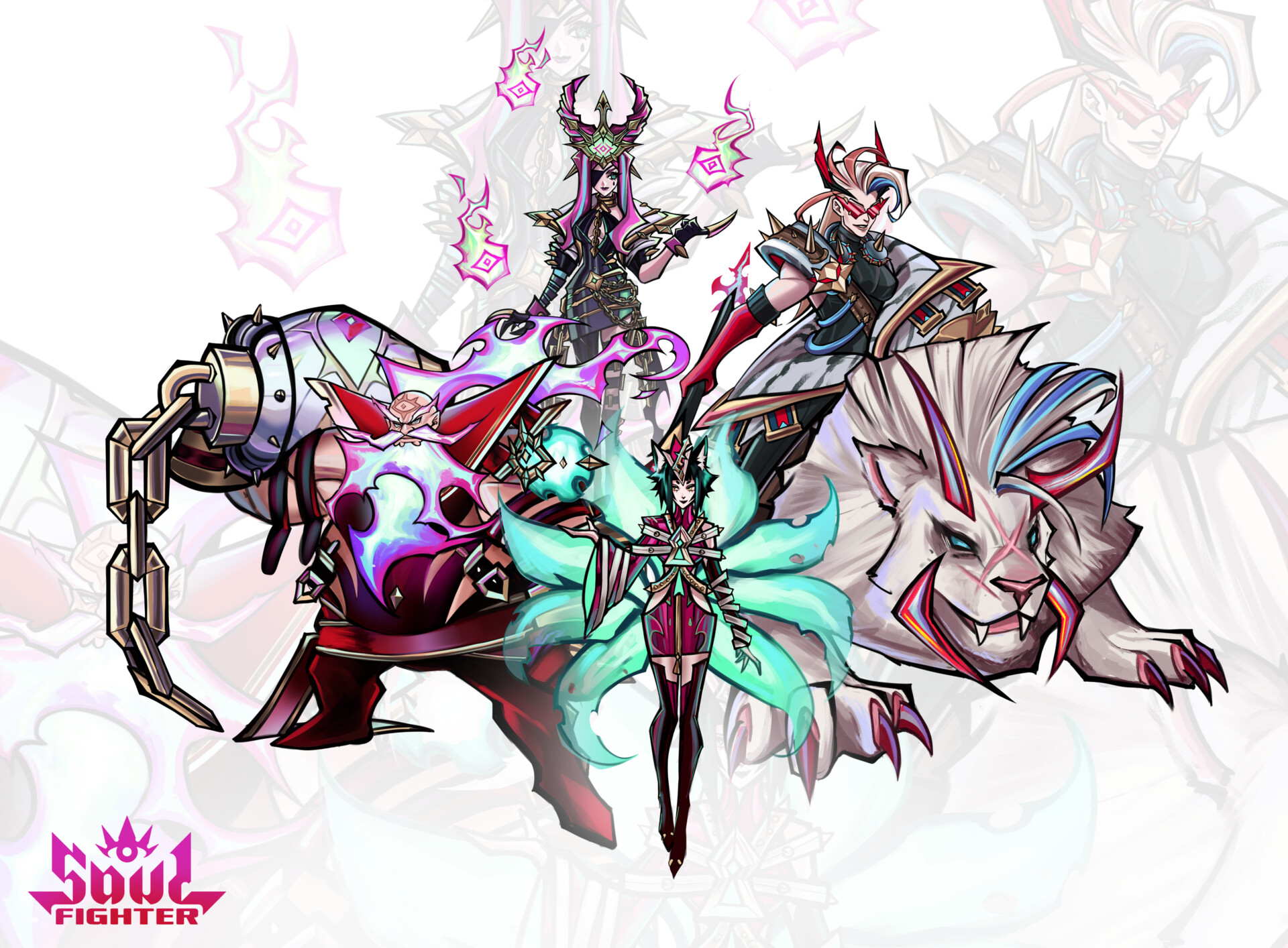 ArtStation - Soul Fighters - Fan Skins