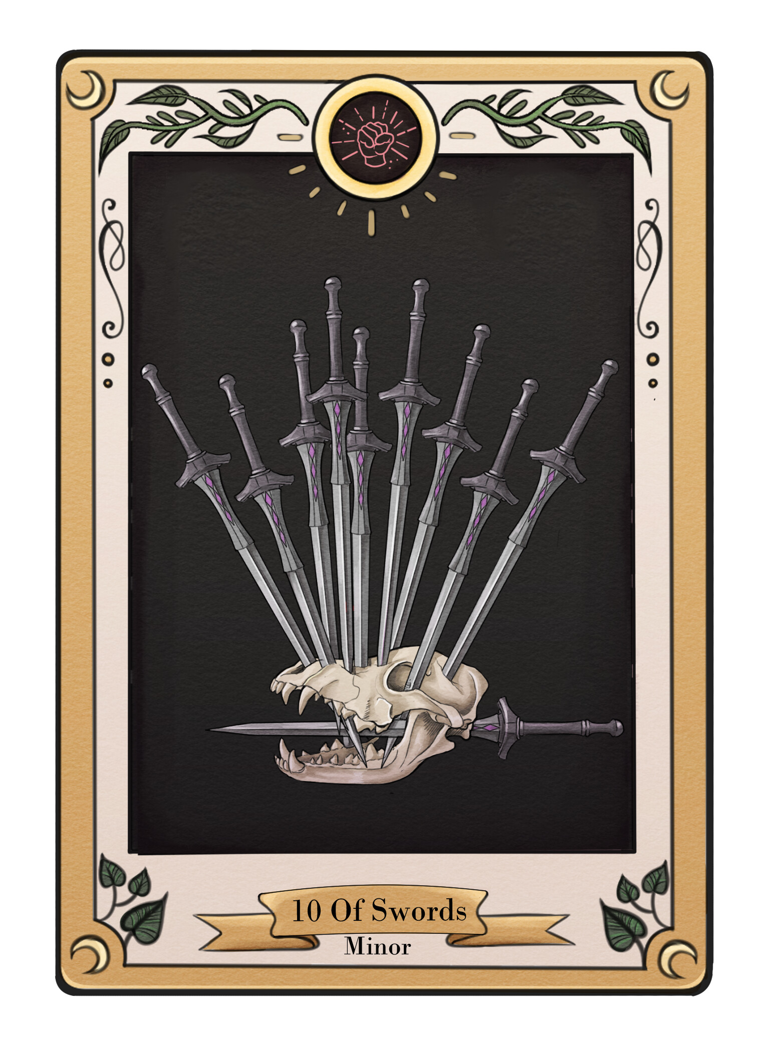 ArtStation - Tarot fiasco: Minor arcana Card illustrations