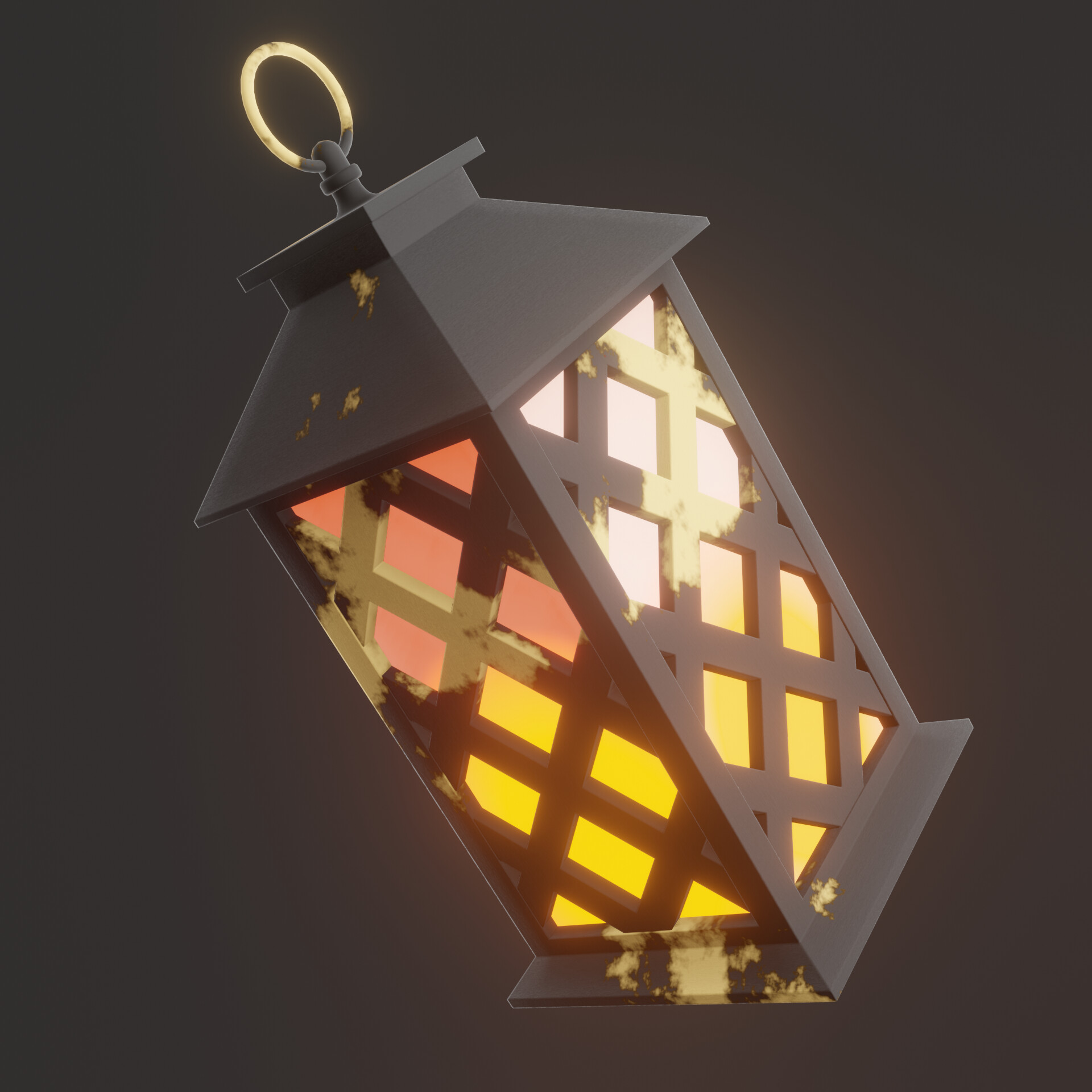 ArtStation - stylized lamp for games