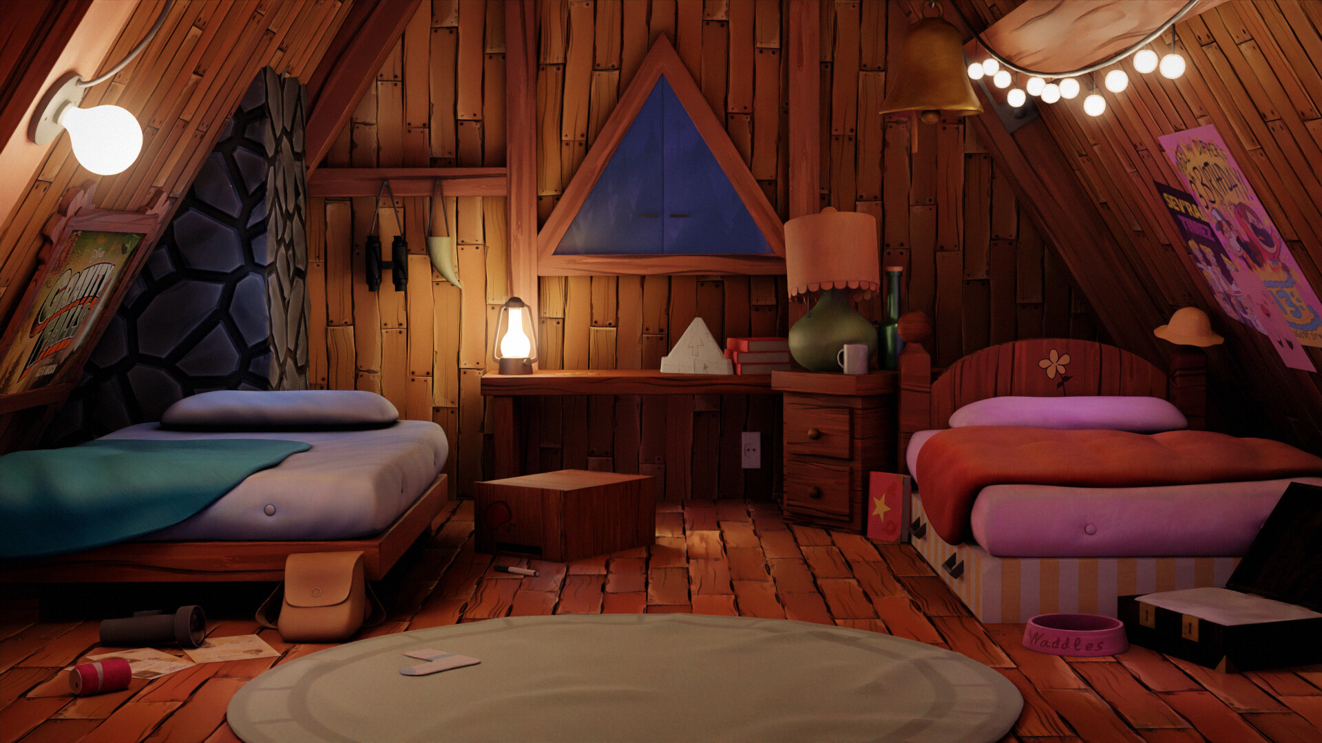 ArtStation - Dipper and Mabel`s room