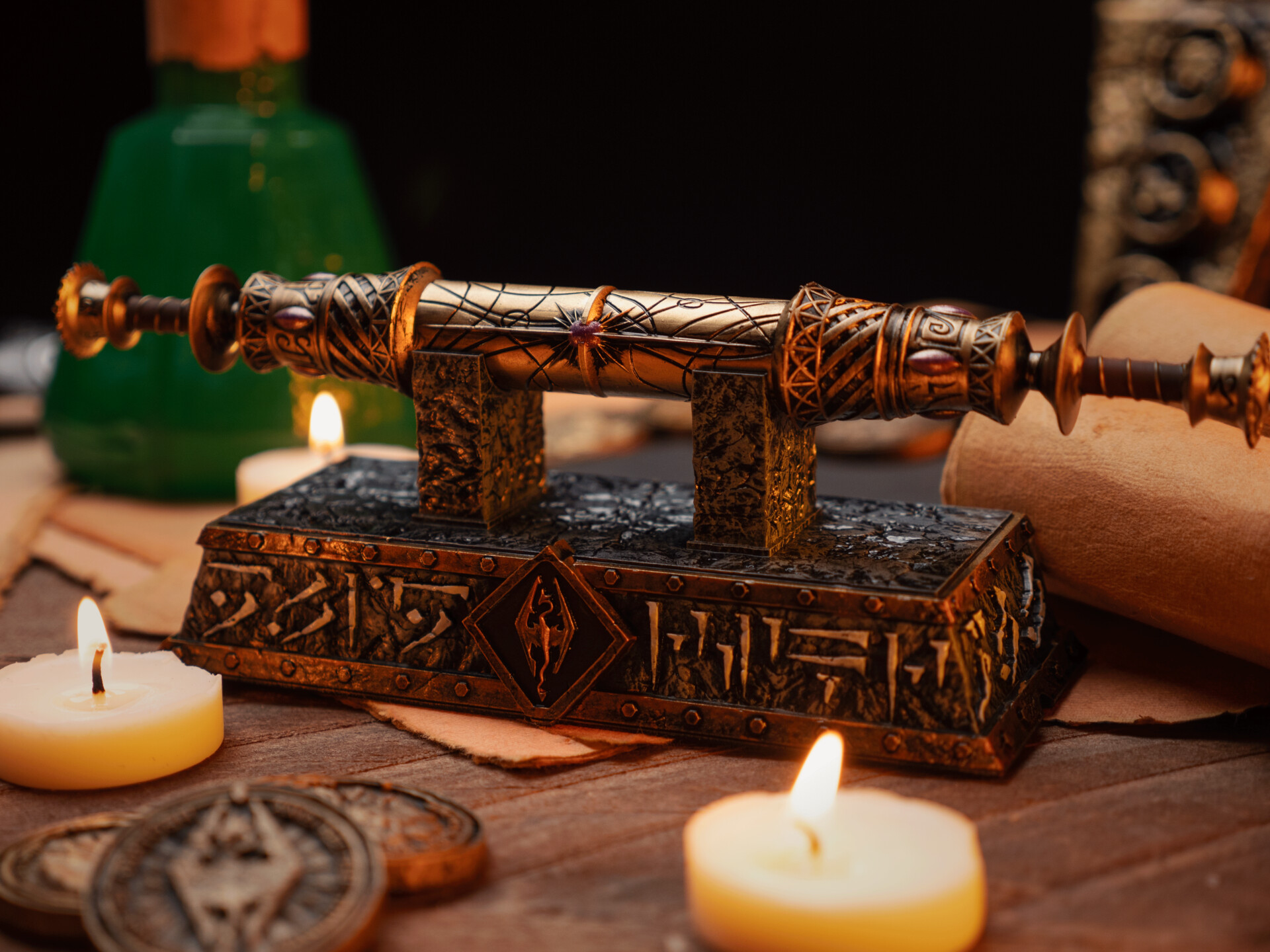 ArtStation - 3D Printed Miniature Elder Scroll From Skyrim - Yugiwow